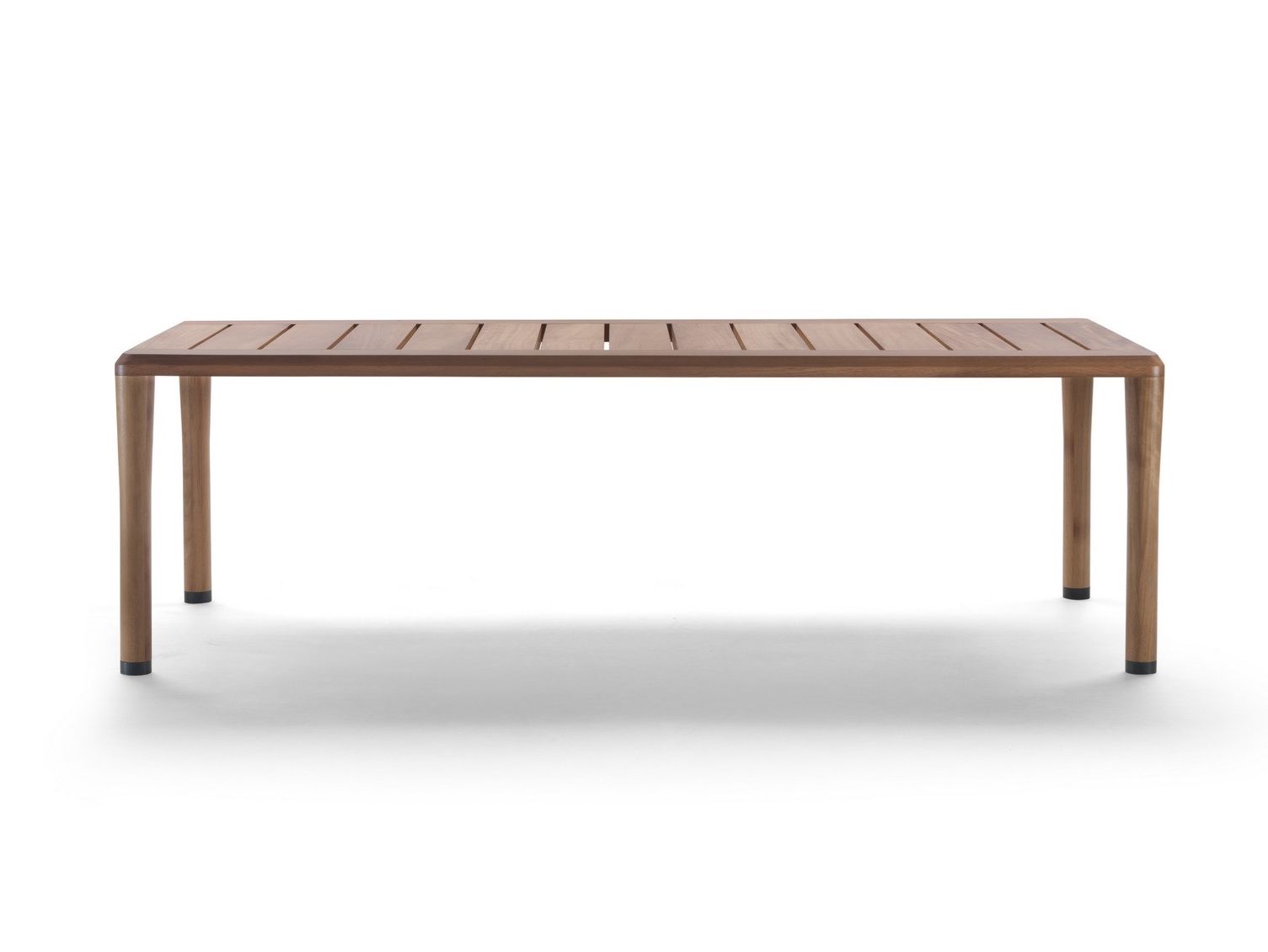 KOBO OUTDOOR Rectangular iroko garden table By Flexform | design Patrick Norguet