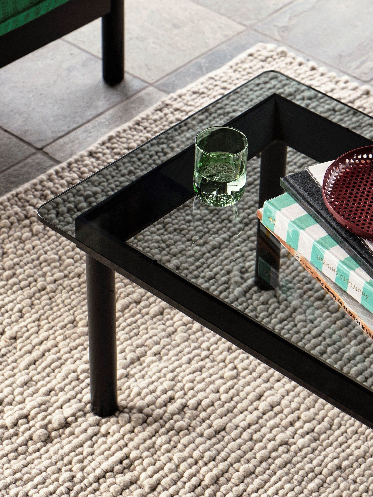 KOFI Low rectangular wood and glass coffee table By Hay | design Martin ...