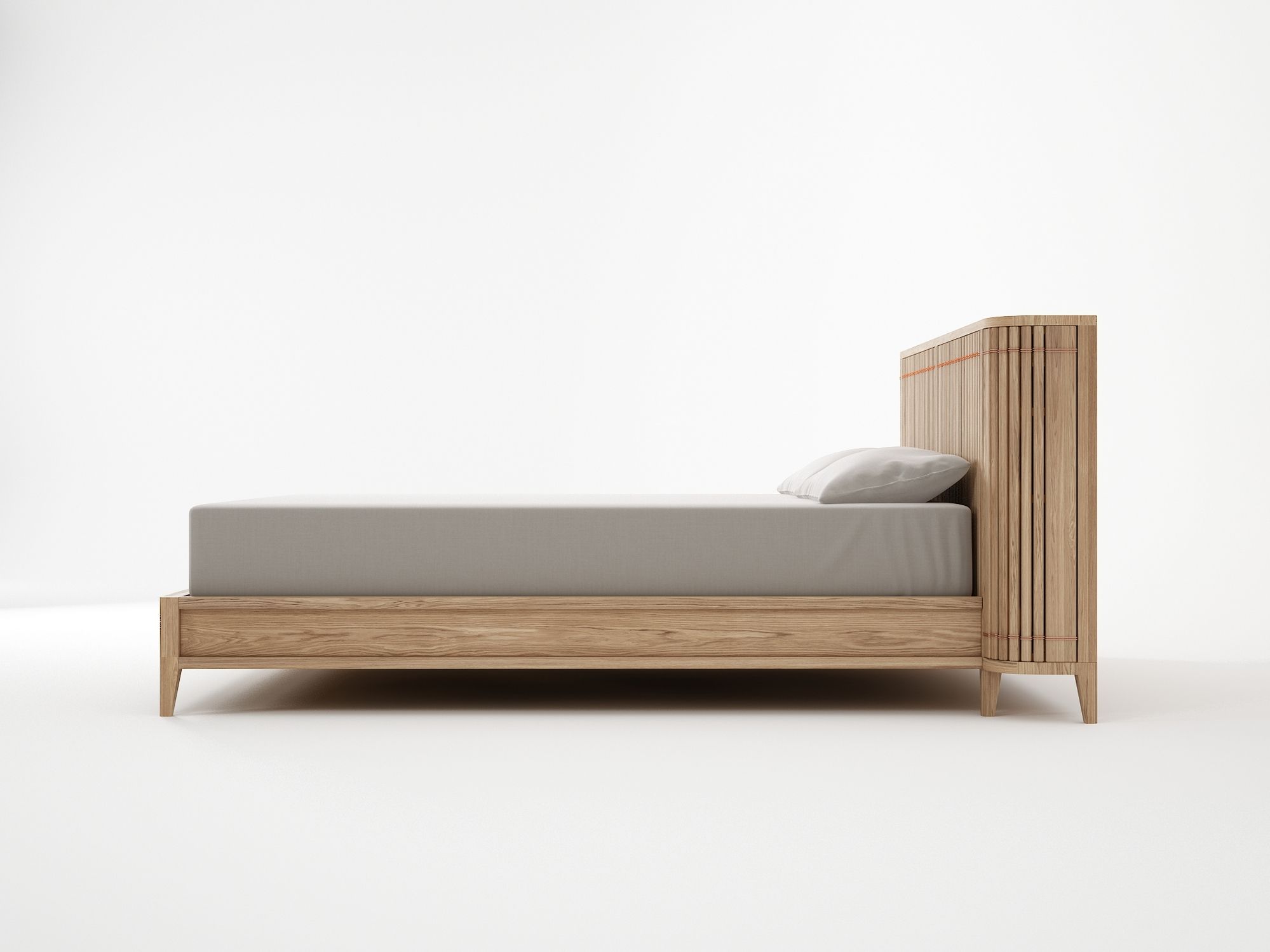 KOPPAR Wooden bed By KARPENTER | design Hugues Revuelta