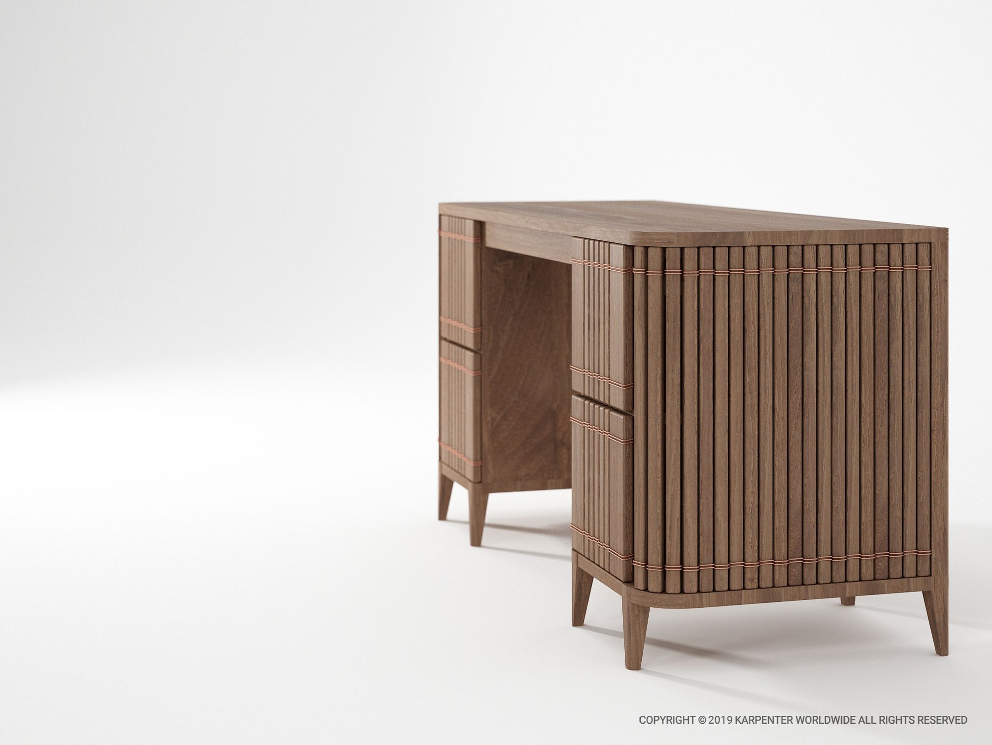 KOPPAR | Writing desk By KARPENTER design Hugues Revuelta