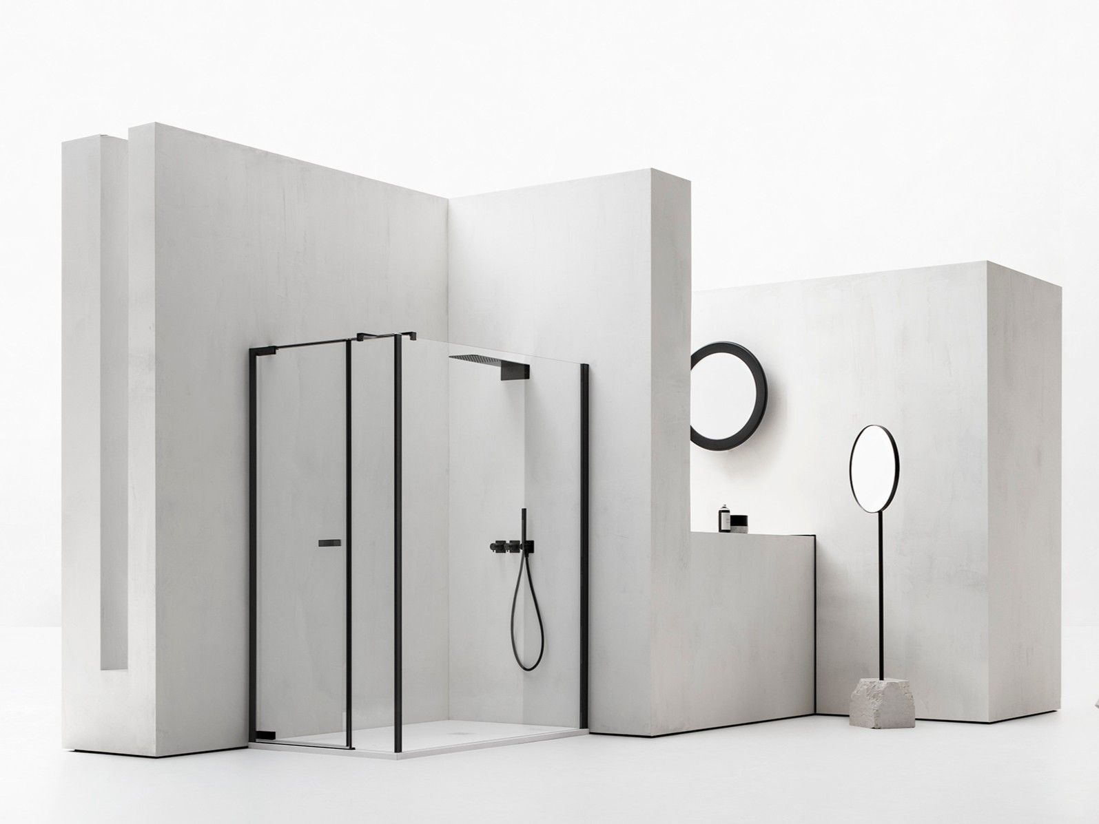 Glass and aluminium shower cabin KORE By ARBLU