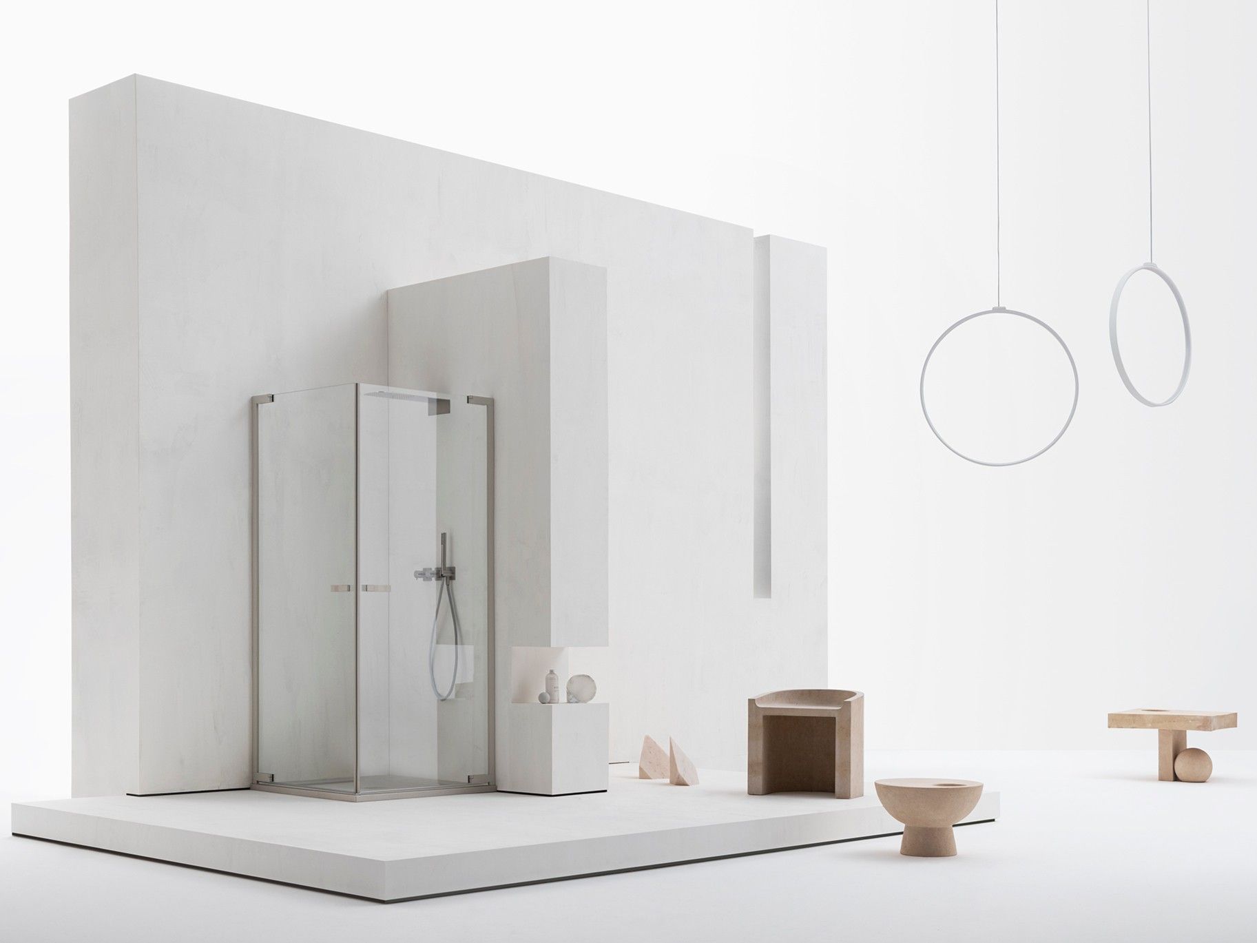 Glass and aluminium shower cabin KORE By ARBLU