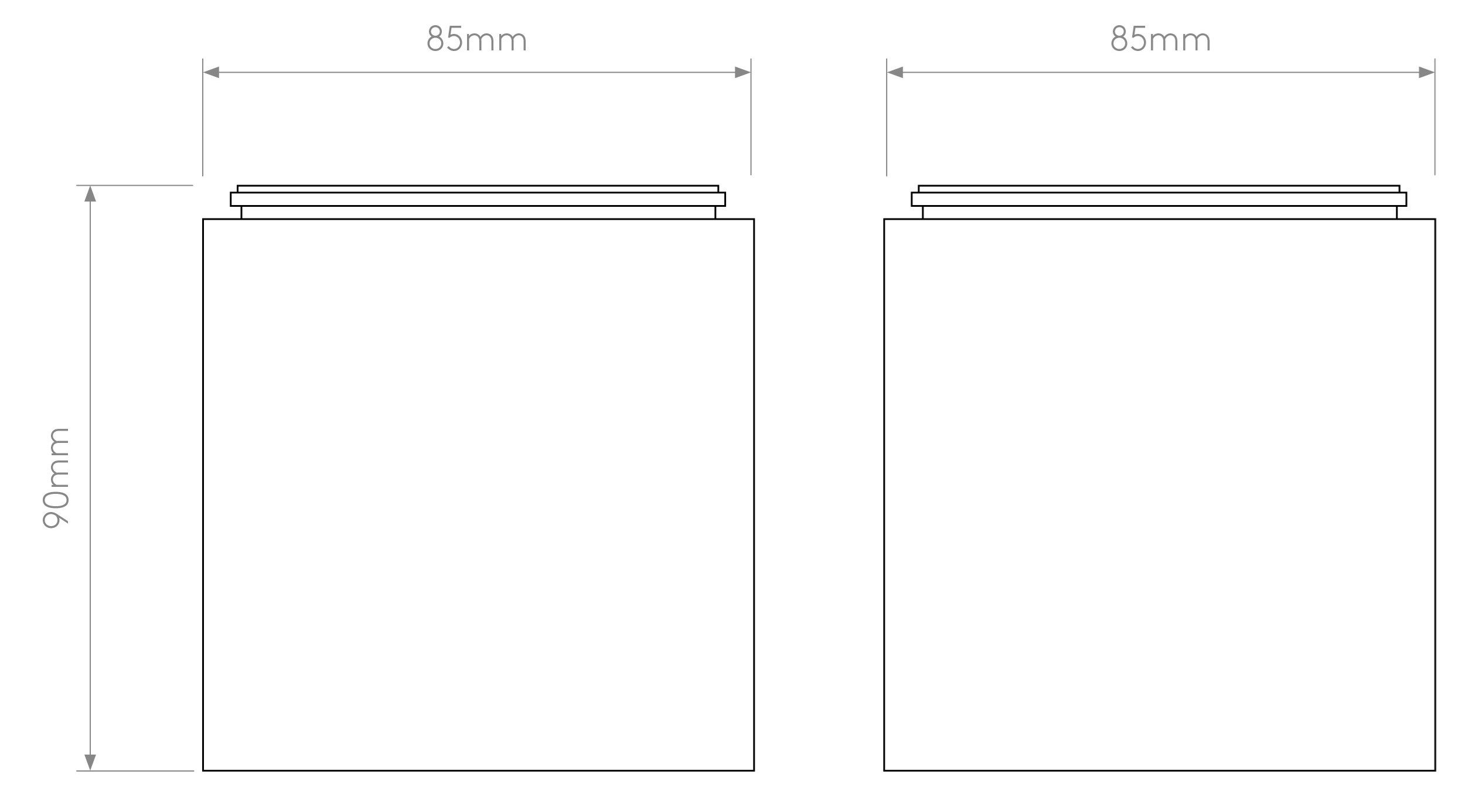 KOS SQUARE II LED square aluminium spotlight By Astro Lighting