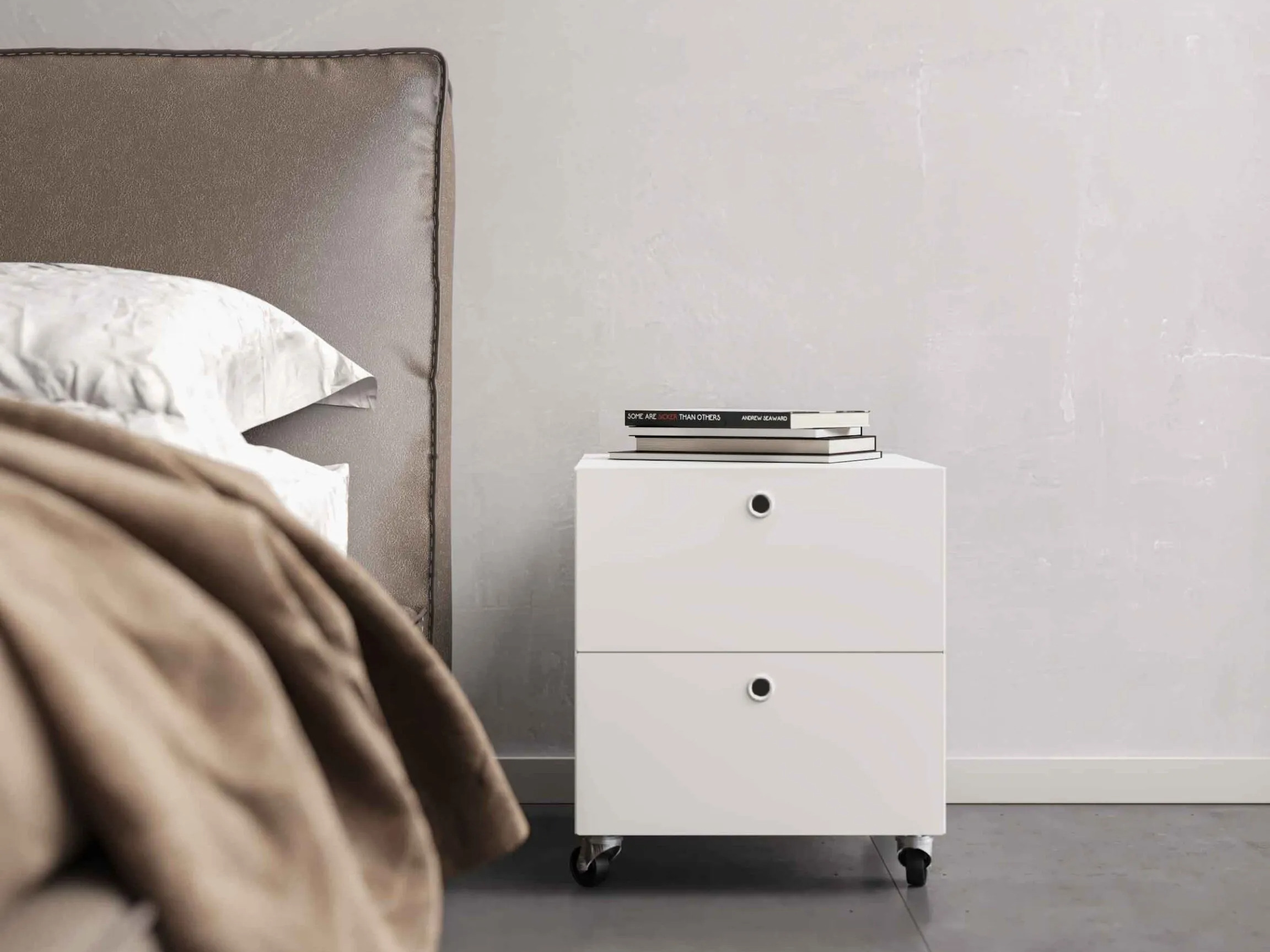 CONTAINERS Aluminium and wood chest of drawers By KRIPTONITE