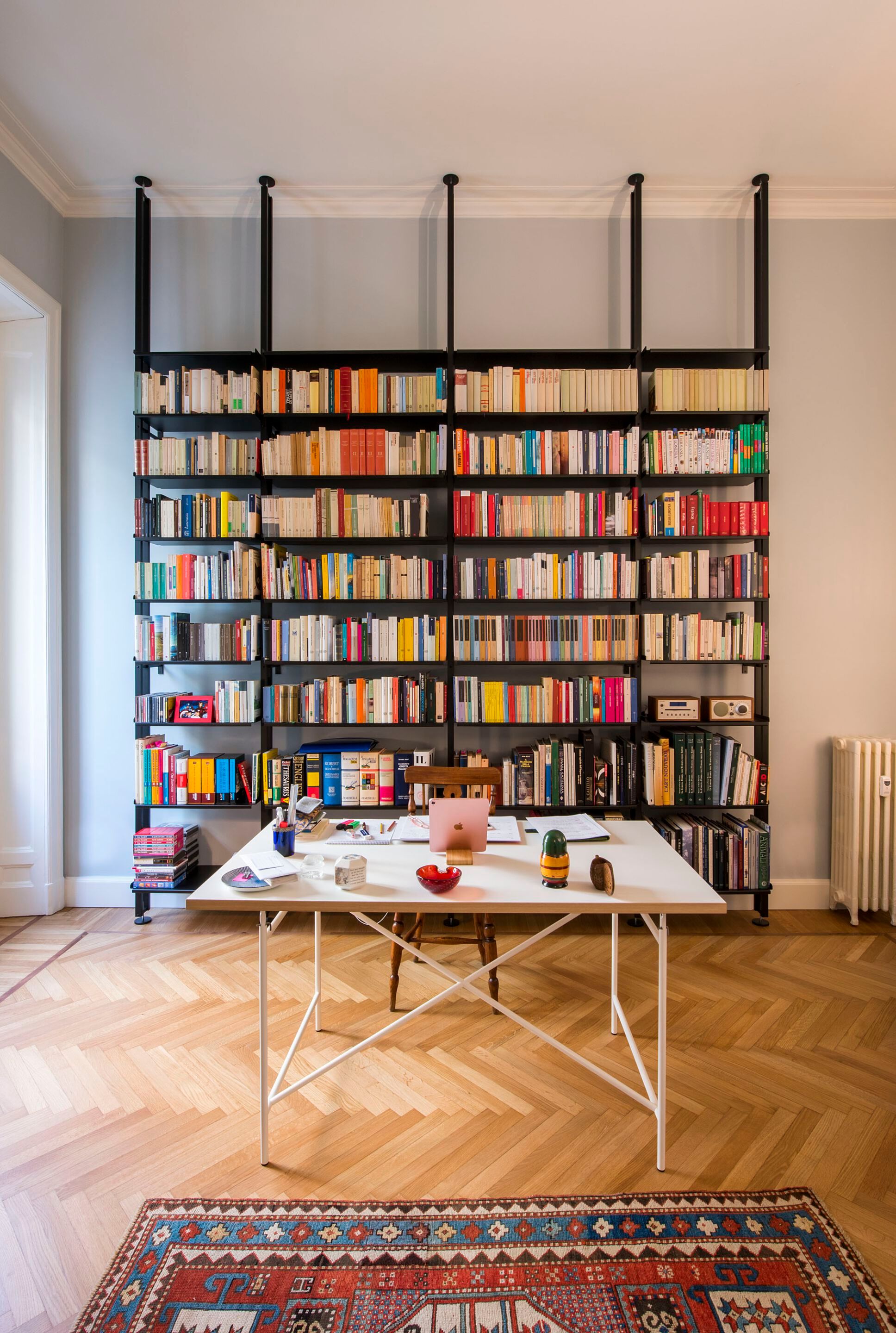 K2 LIVING Scaffale bifacciale componibile in alluminio By KRIPTONITE