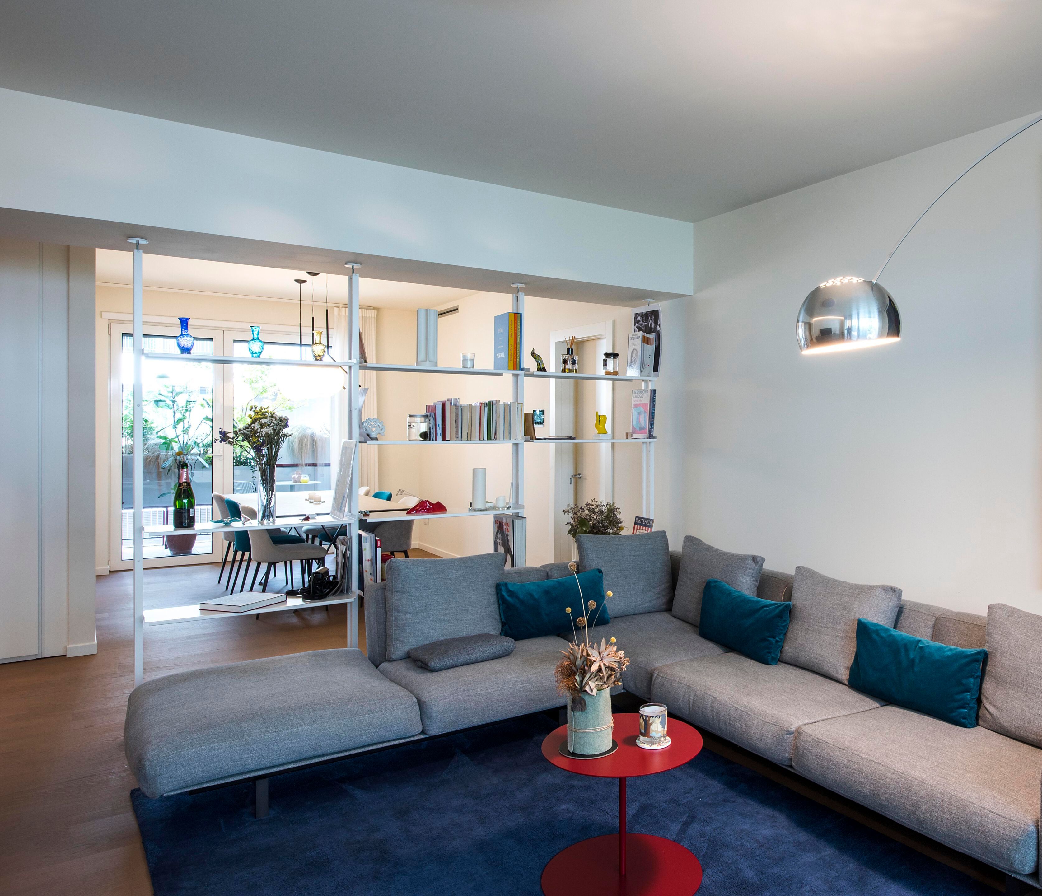 K2 LIVING Scaffale bifacciale componibile in alluminio By KRIPTONITE