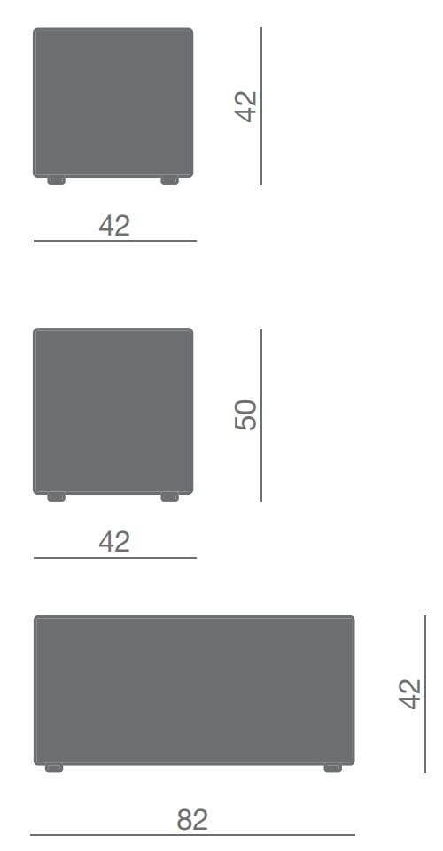 KROFF Pouf rotondo By Kastel