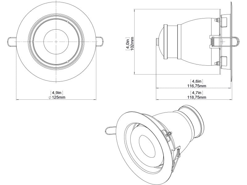 TORNADO KT2 Diffusore multifunzione a sorgente puntiforme da 2" By K-array