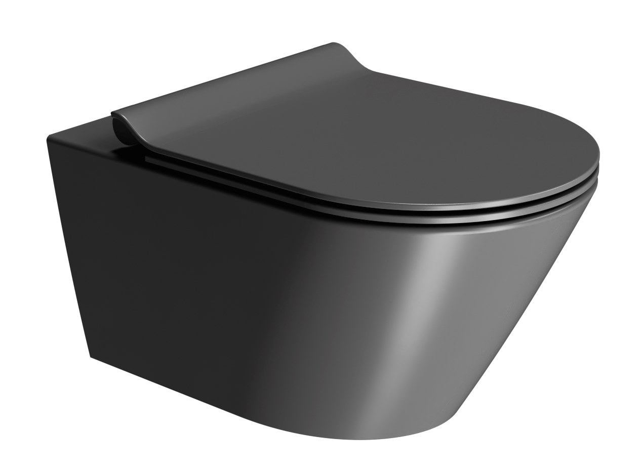 KUBE X 55/F | Toilet Wall-hung ceramic toilet By GSI ceramica
