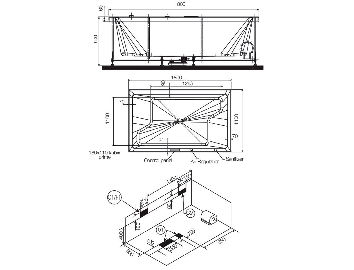 KUBIX PRIME 浴缸 By Jaquar