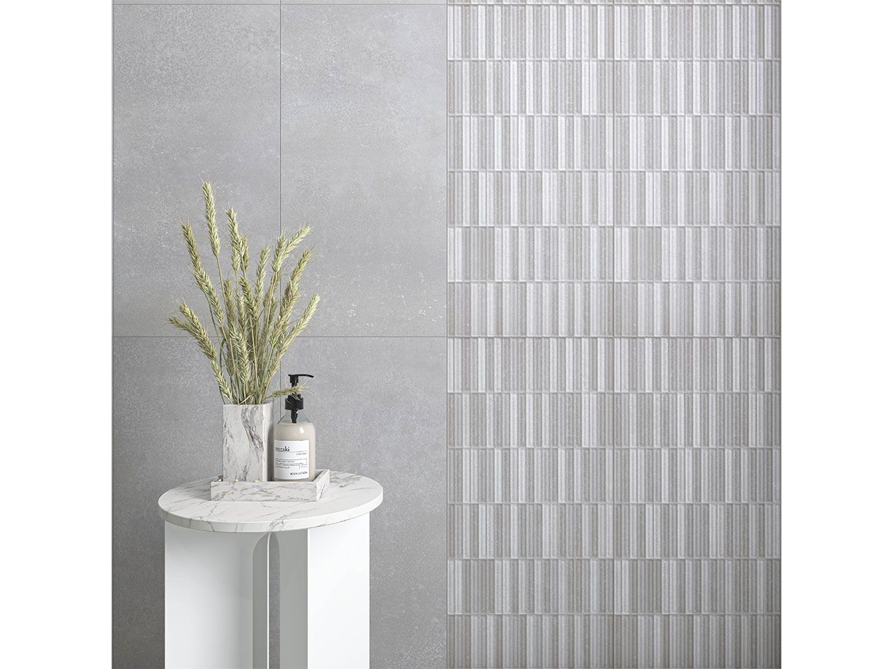 CONCRETUM Porcelain stoneware wall/floor tiles with concrete effect By Kale