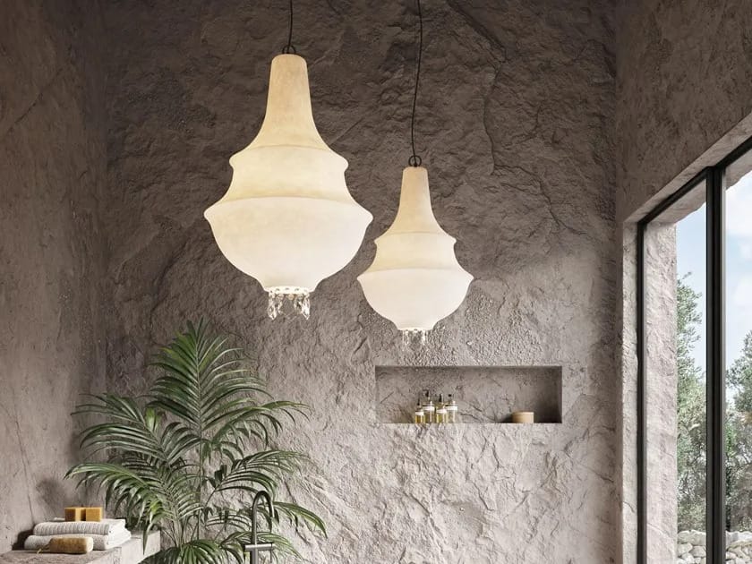 LADY D LED fiberglass outdoor pendant lamp By Karman | design Matteo ...