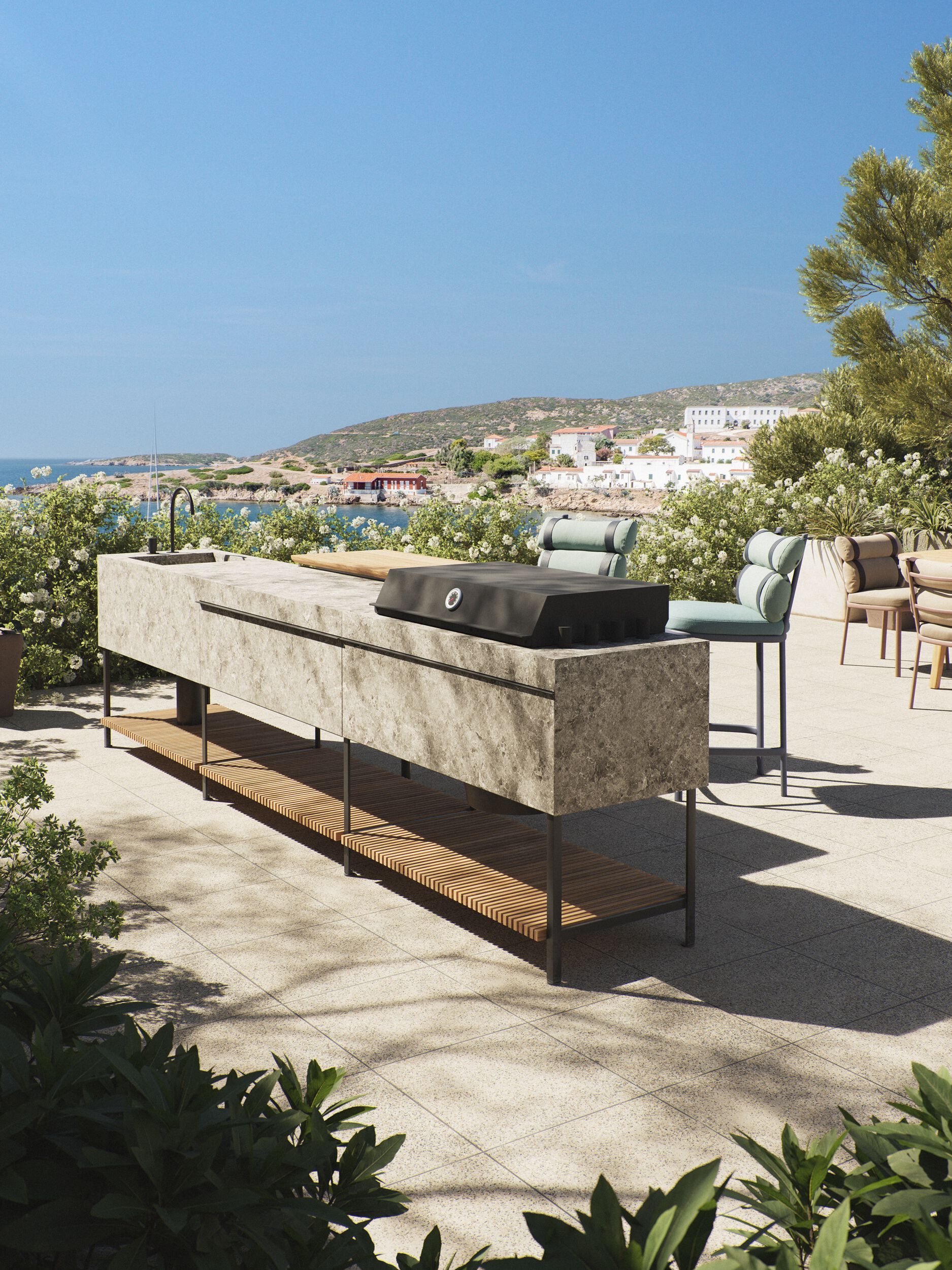 BASE Outdoor kitchen By Kettal