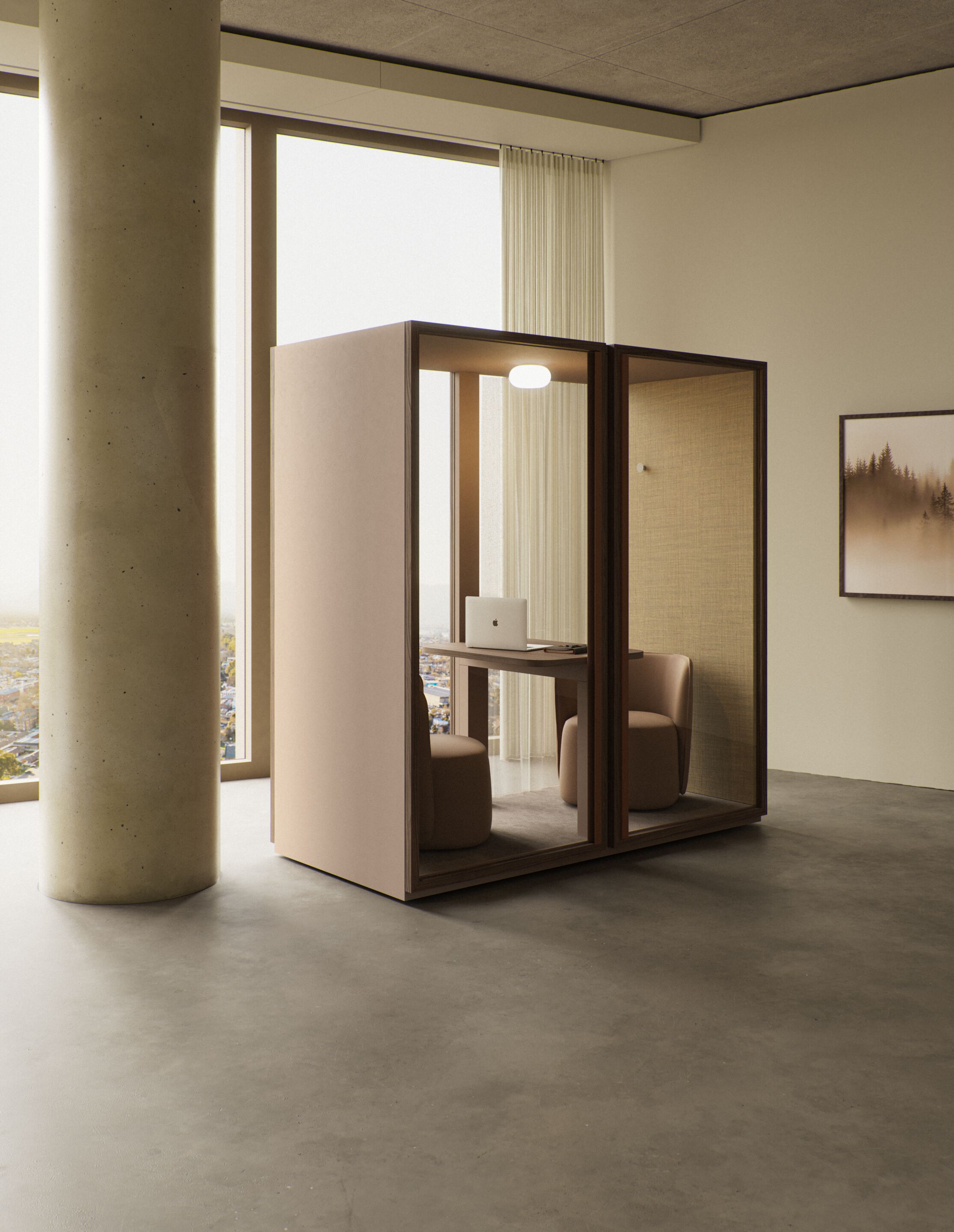 KALL L Office booth By Kettal