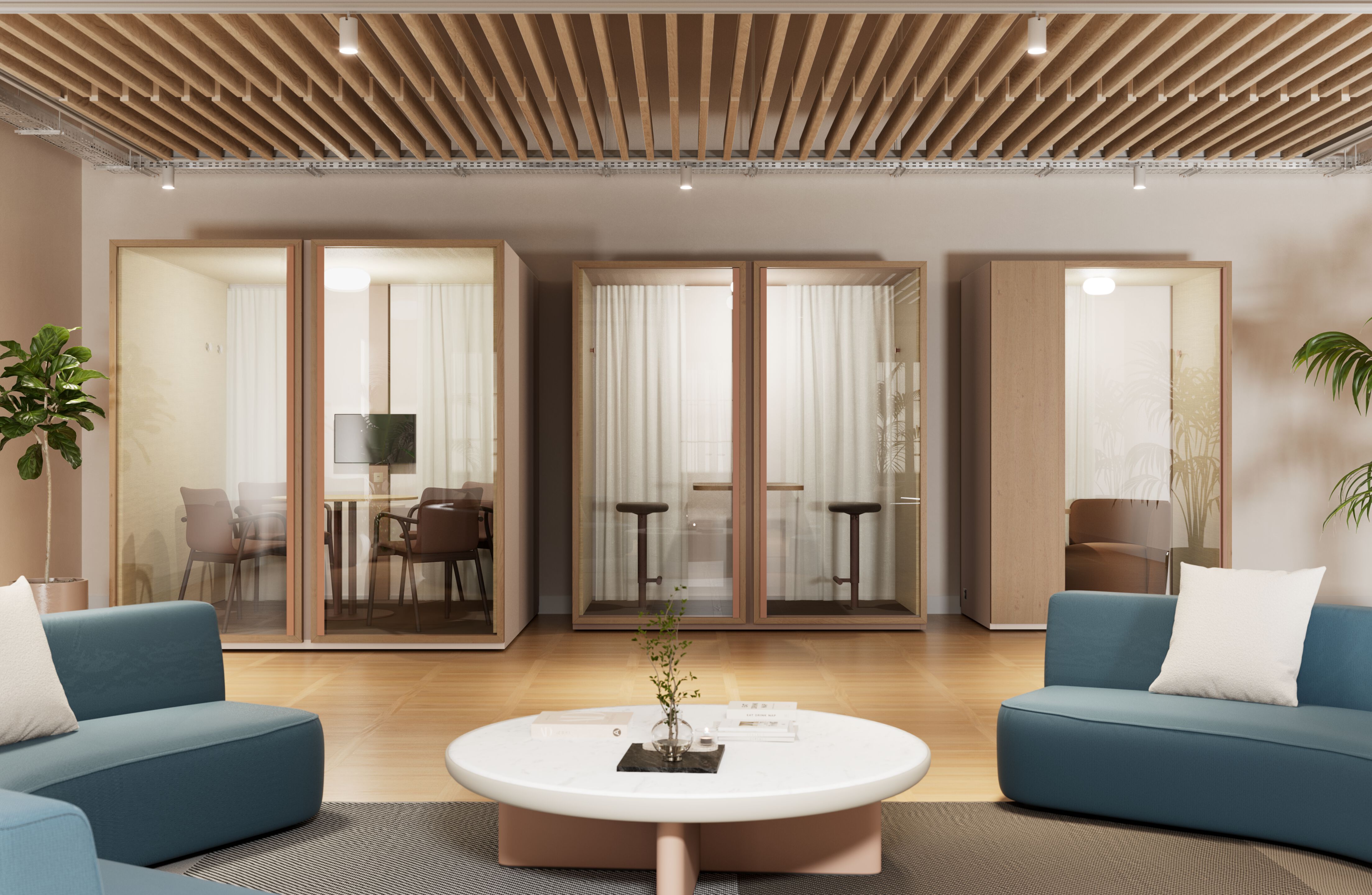 KALL L Office booth By Kettal
