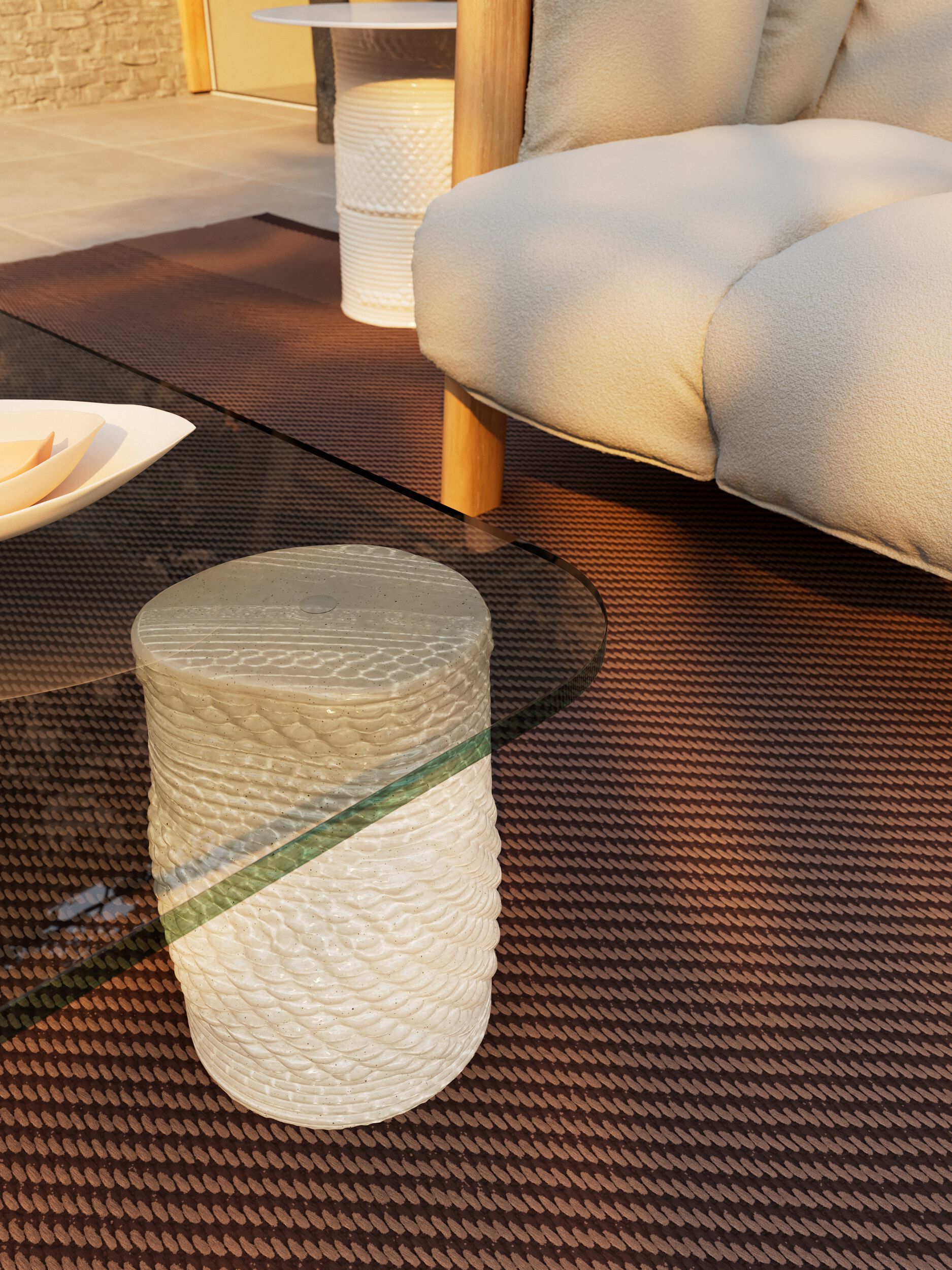 PLUMON Coffee table By Kettal | design Patricia Urquiola