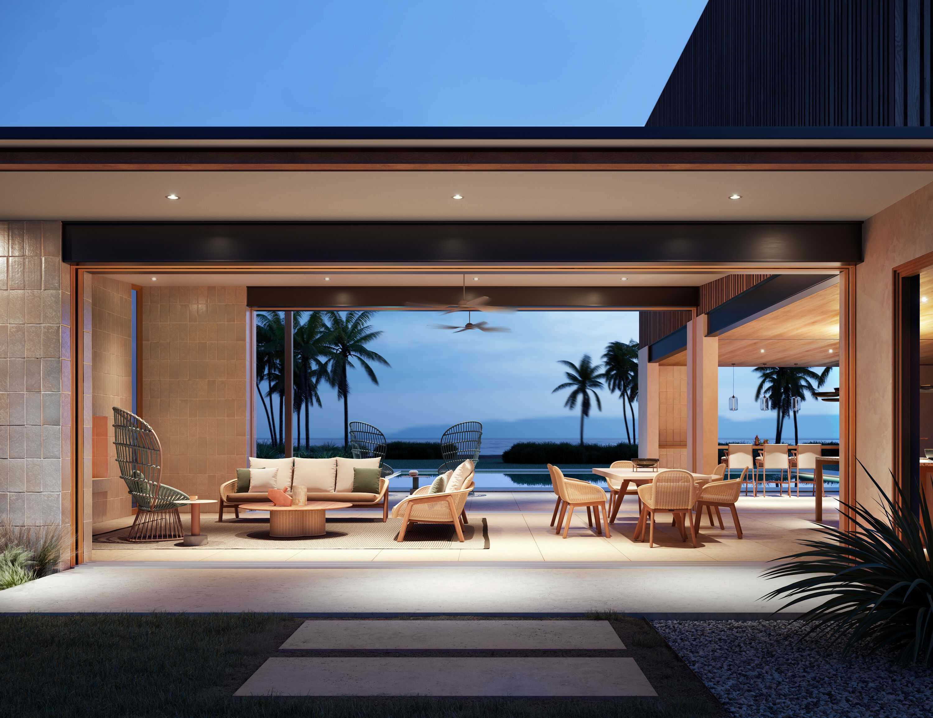 VIMINI Low round coffee table By Kettal | design Patricia Urquiola