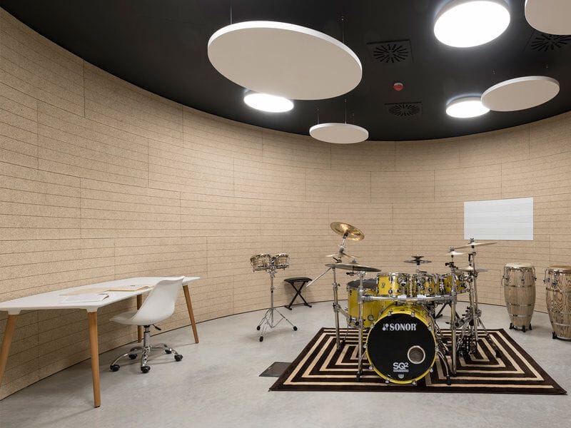 HERADESIGN® Superfine Acoustic wood wool ceiling panels By Knauf ...