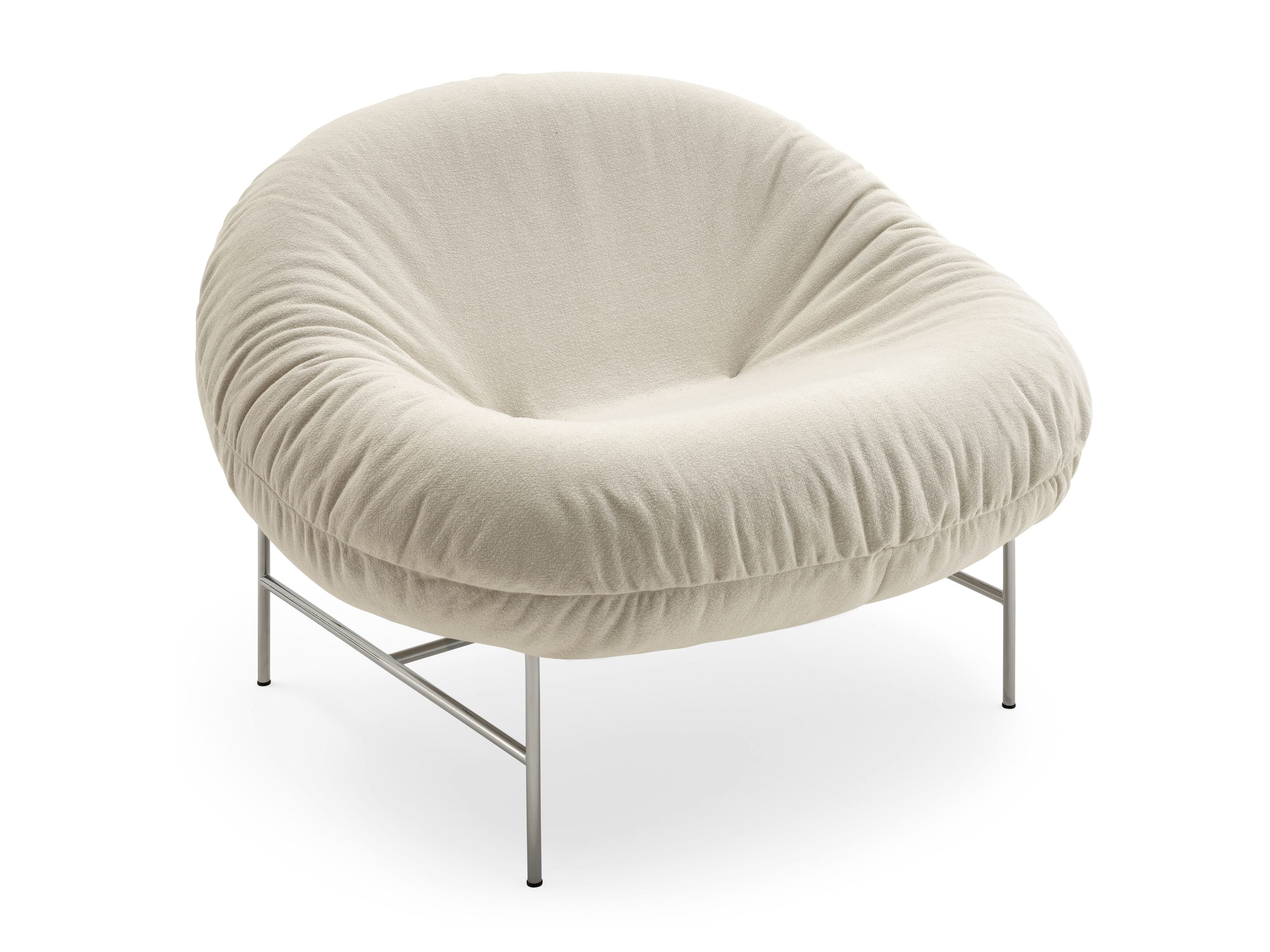 PERRON BUN Living fabric armchair By Knoll