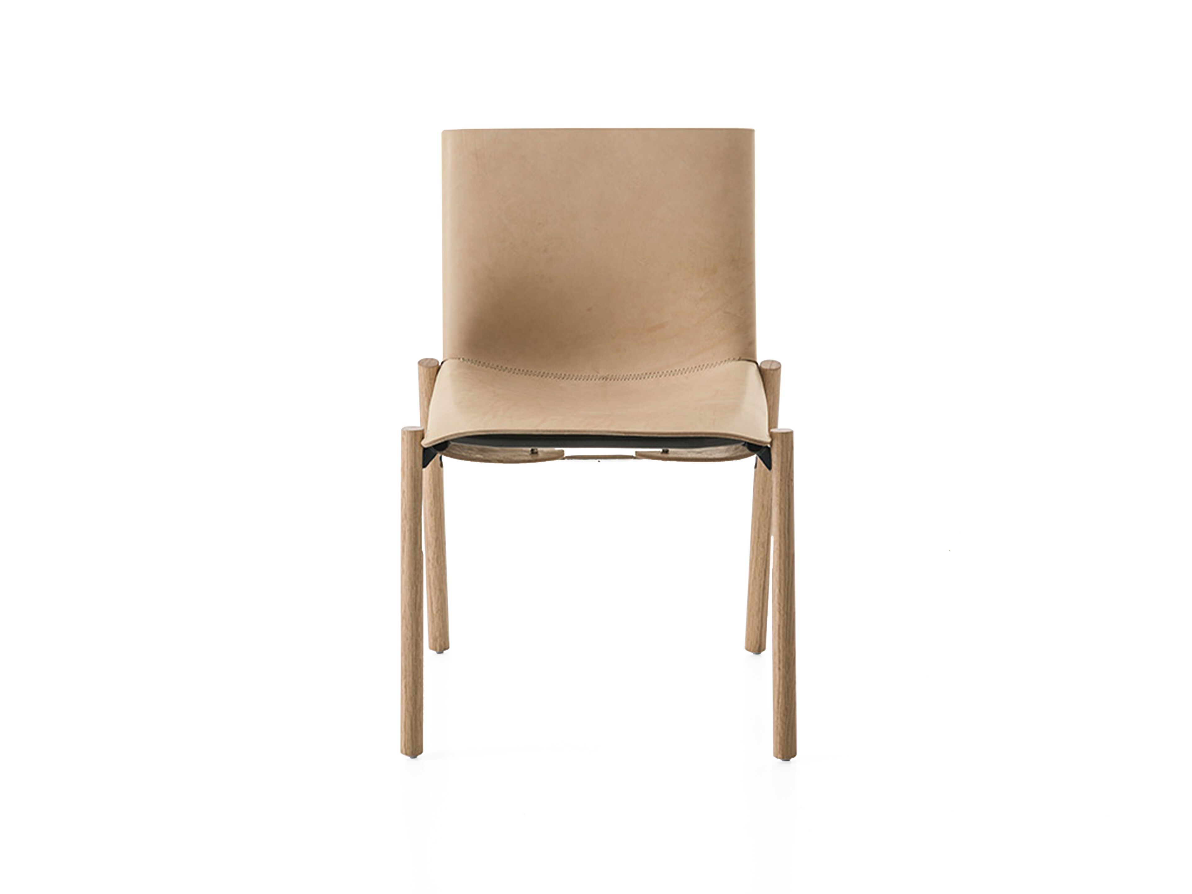 1085 EDITION Tanned leather chair By Kristalia | design Bartoli Design