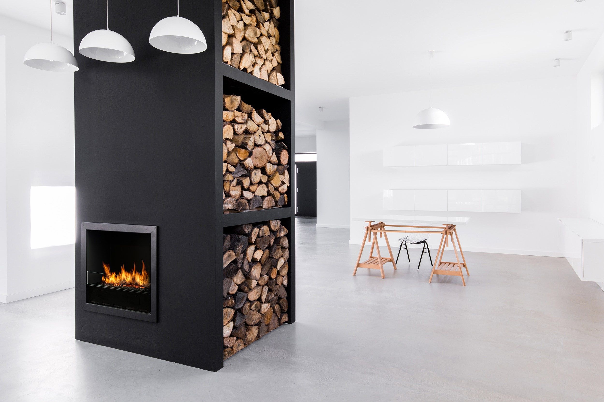 Bioethanol Fireplace insert L-FIRE IN CASING By Planika