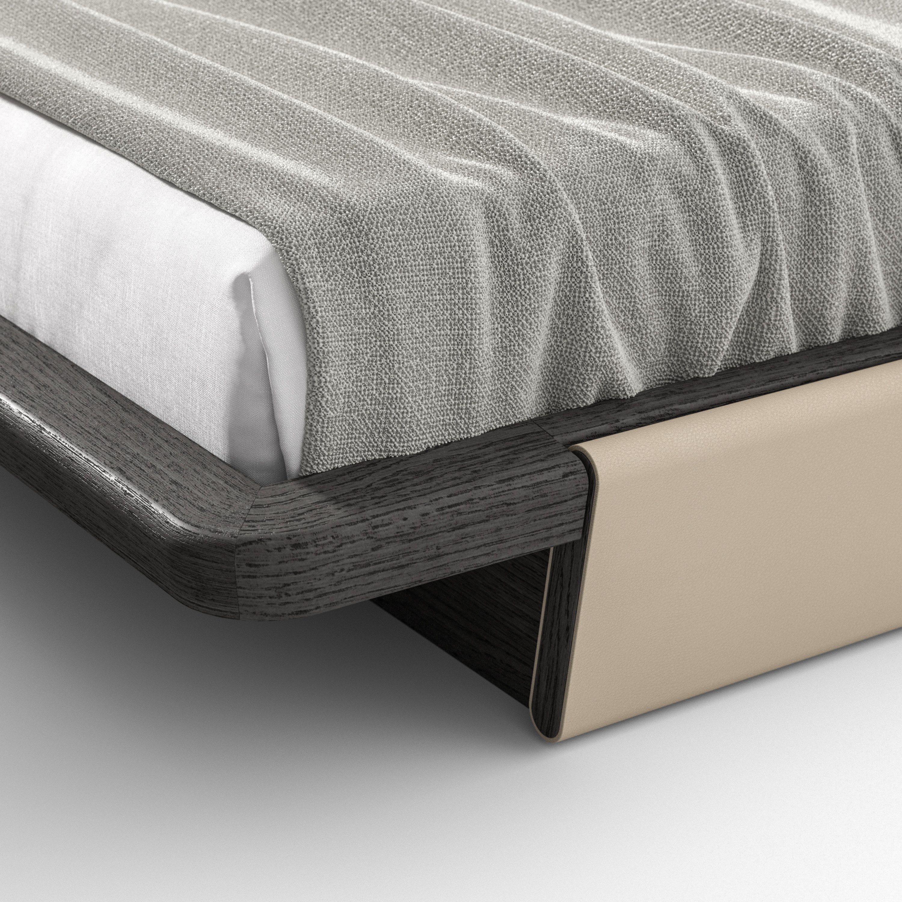 ACUTE Bed with ash headboard By Cassina | design Rodolfo Dordoni