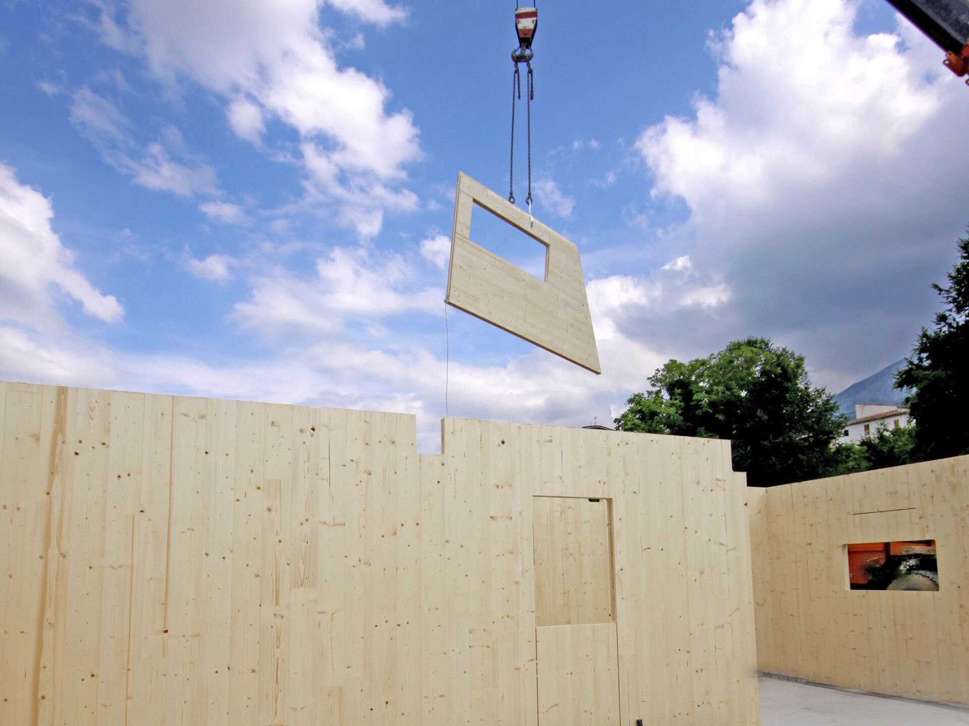 Cross Laminated Timber Panel (CLT) Prefabricated panel By COSTANTINI LEGNO