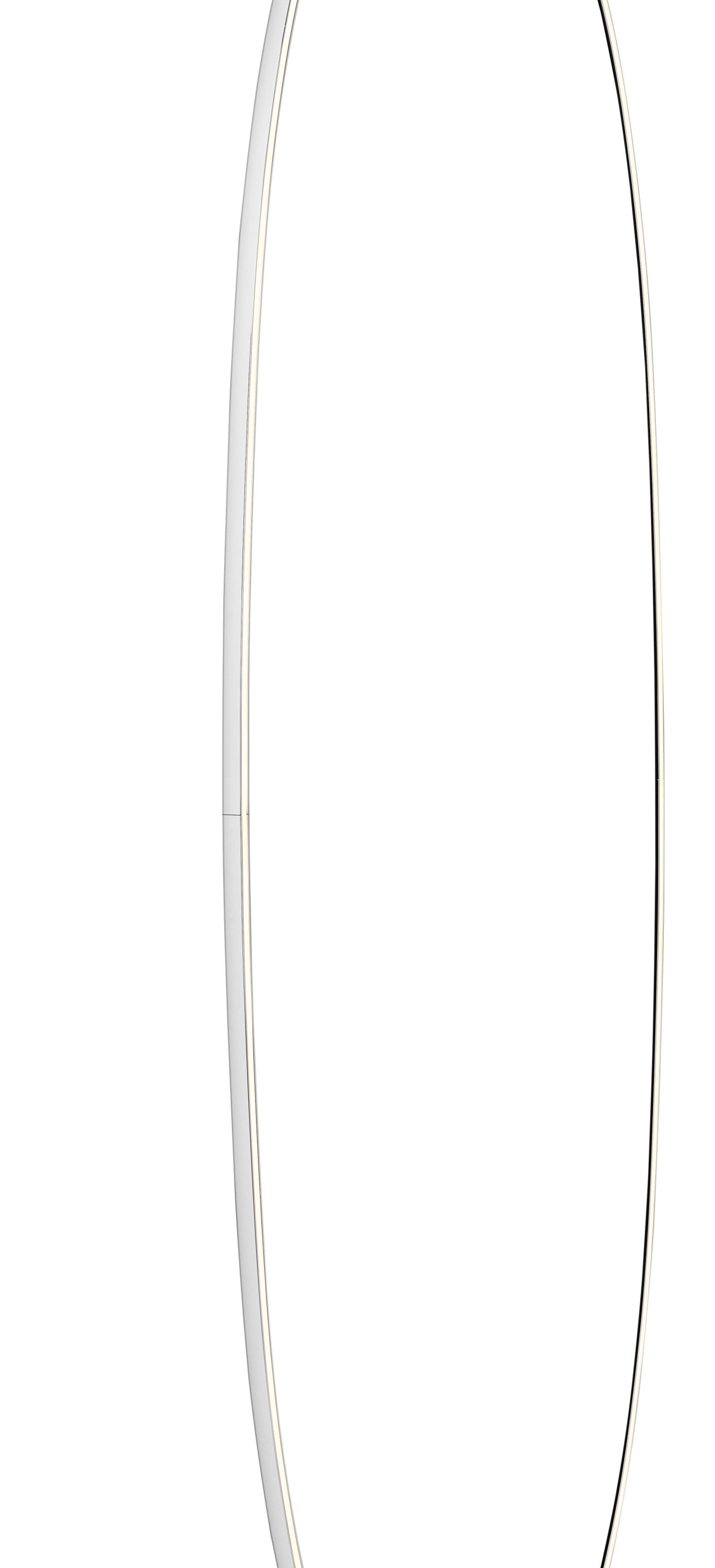 Oval wall-mounted mirror with integrated lighting LA PLUS BELLE By Flos ...