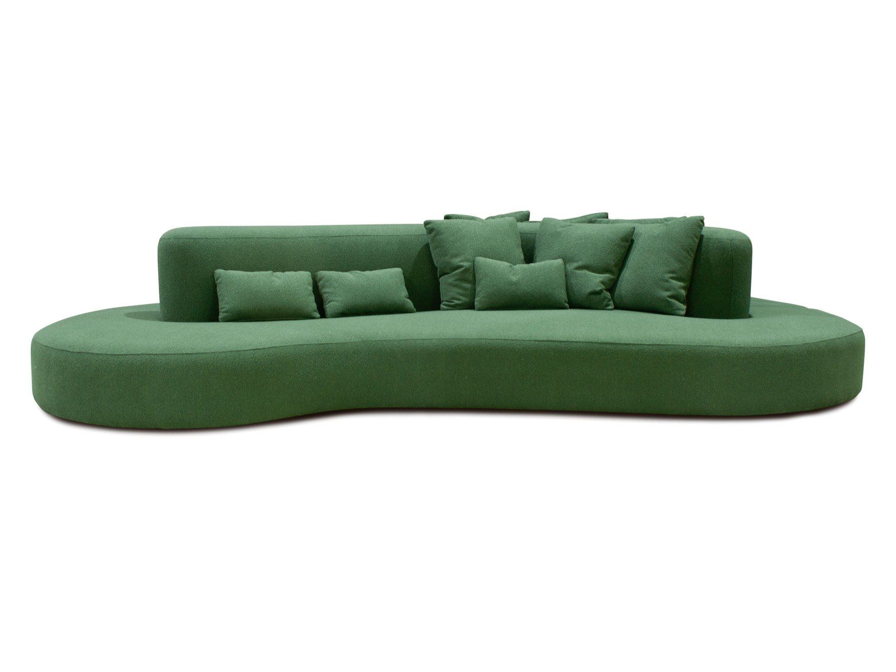 LAB ORGANIC IV Double-sided curved fabric sofa By Crearte Collections