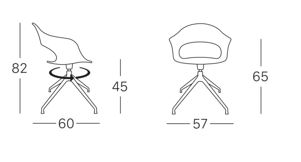 LADY B POP | Chair with armrests Lady B Collection By SCAB DESIGN ...
