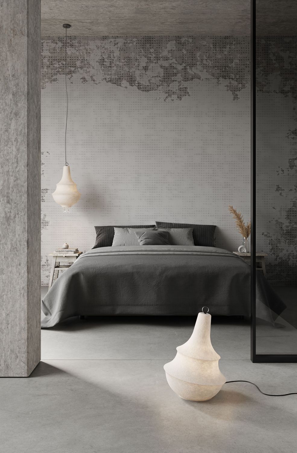 LADY D LED fiberglass floor lamp By Karman | design Matteo Ugolini