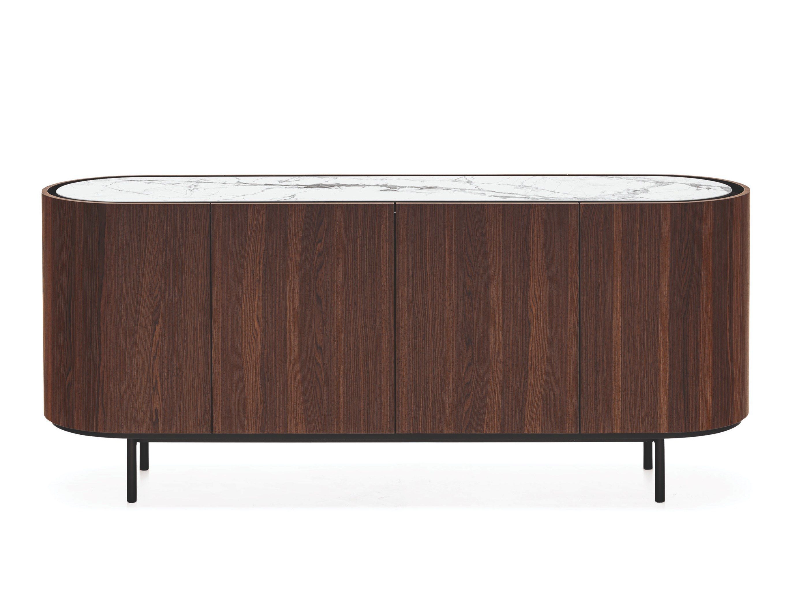 LAKE Wooden sideboard with doors By Calligaris | design Busetti Garuti ...