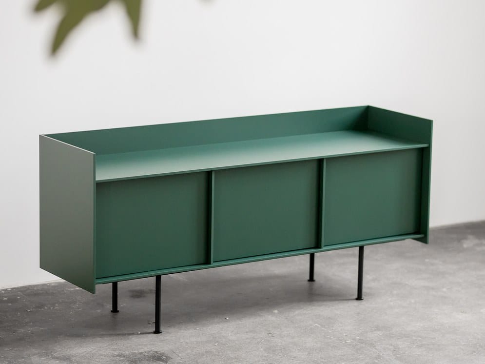 MDF sideboard with doors LANDING PINE GREEN By Viruna design etc.etc.
