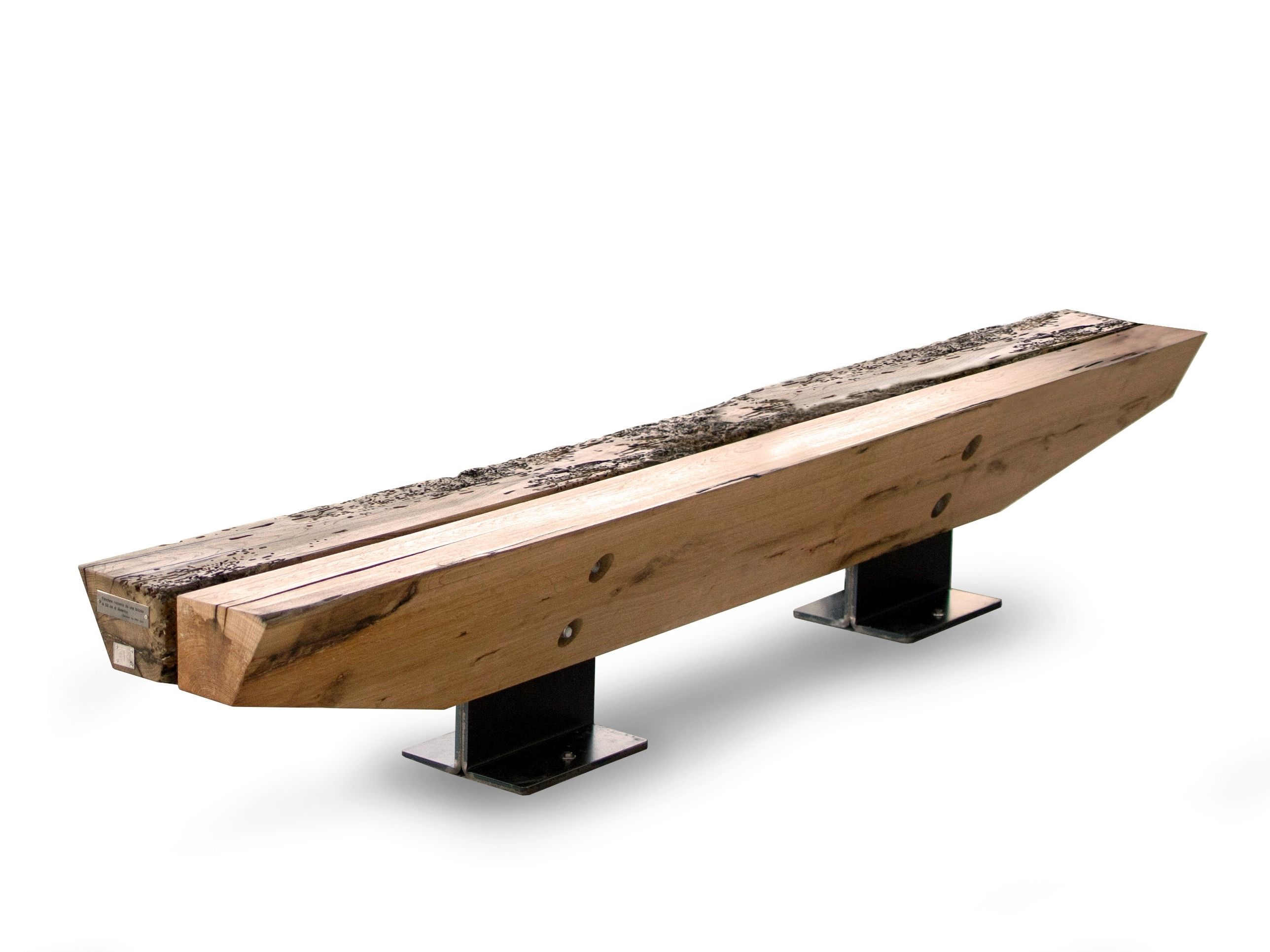 Cedarwood bench LANDMARK By Riva 1920 design Valentino Marengo