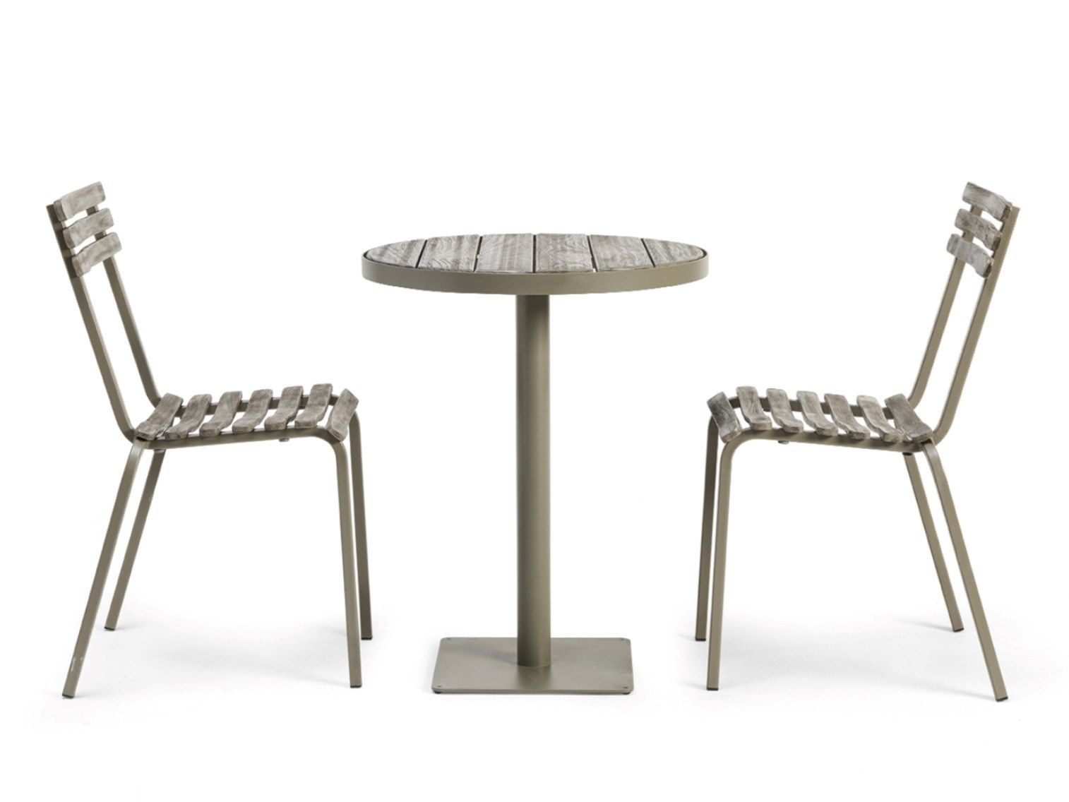 LAREN Round teak garden table By Ethimo