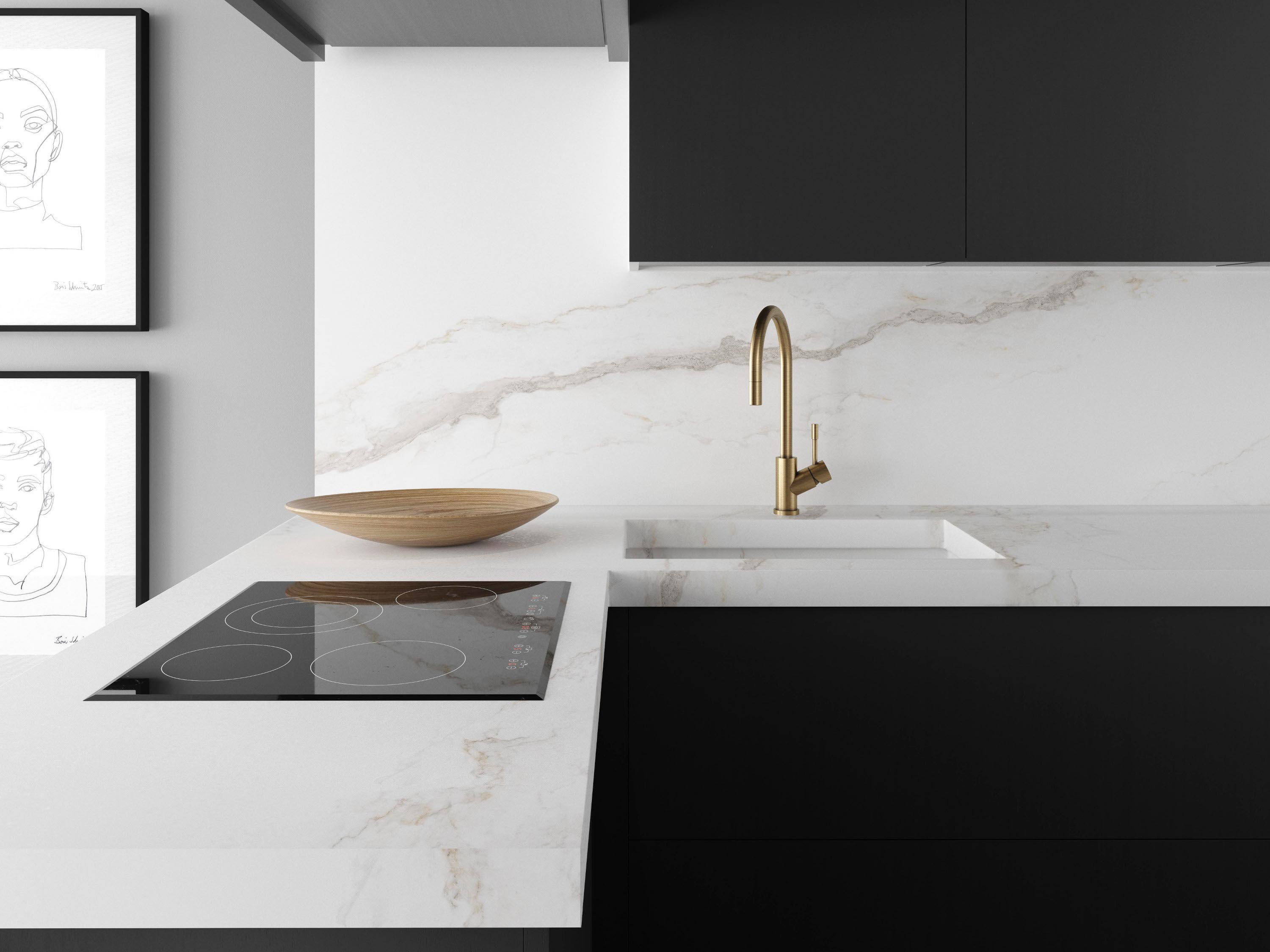 Countertop, furniture coating, floor and wall cladding LARSEN MDi By Inalco