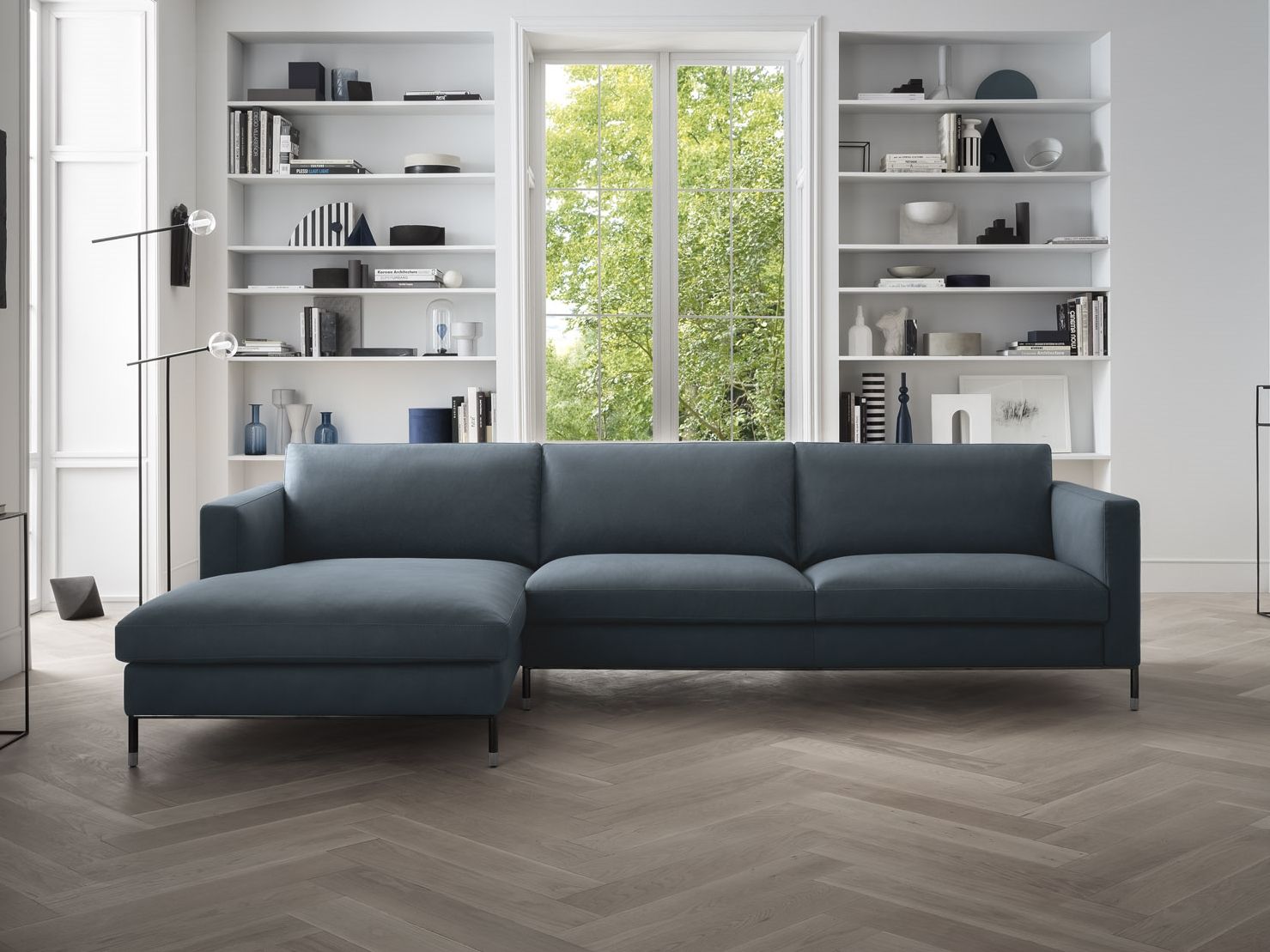 LARSON | Sofa with chaise longue By Felis design Gianluca Marcon