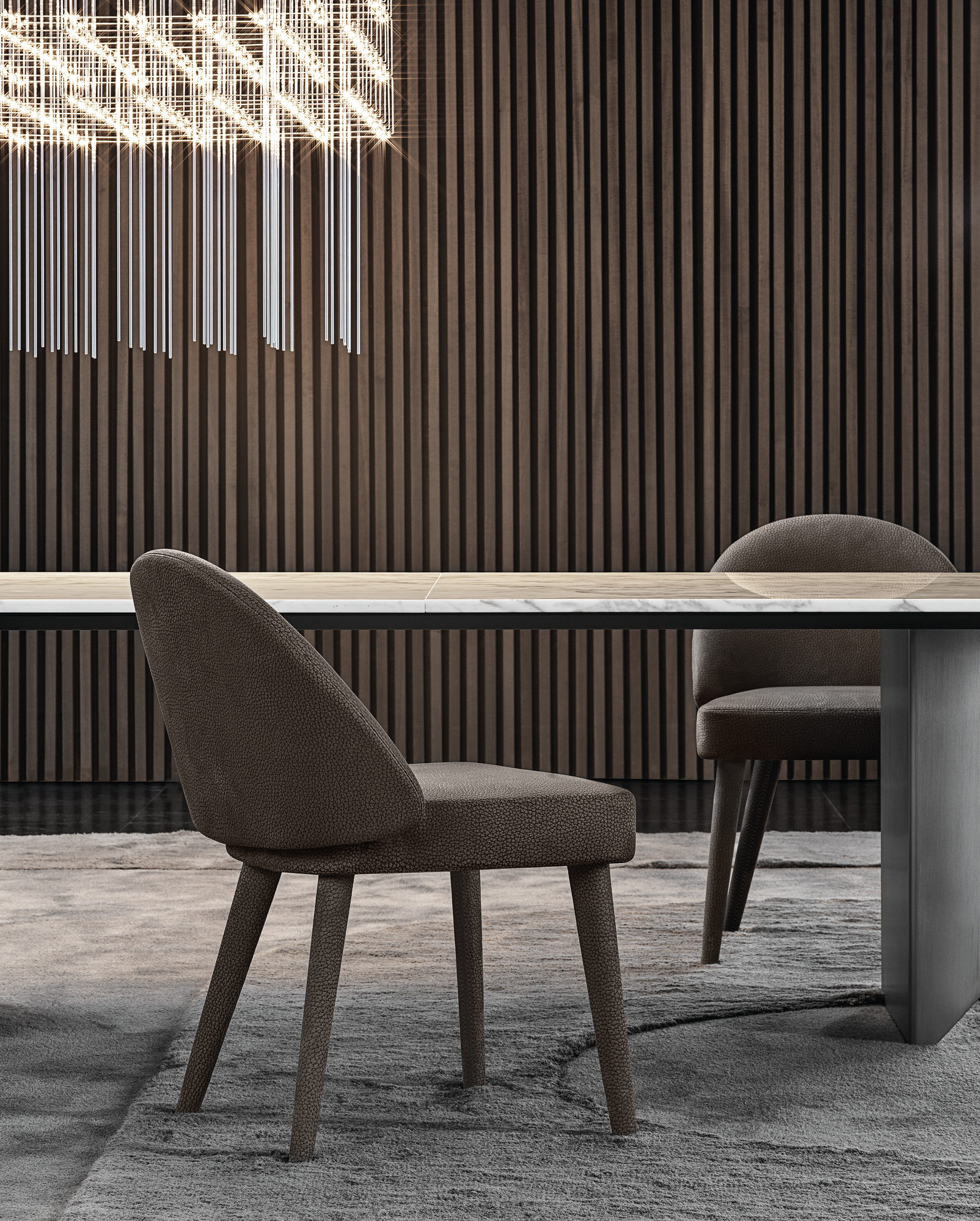 LAWSON Upholstered chair By Minotti | design Rodolfo Dordoni