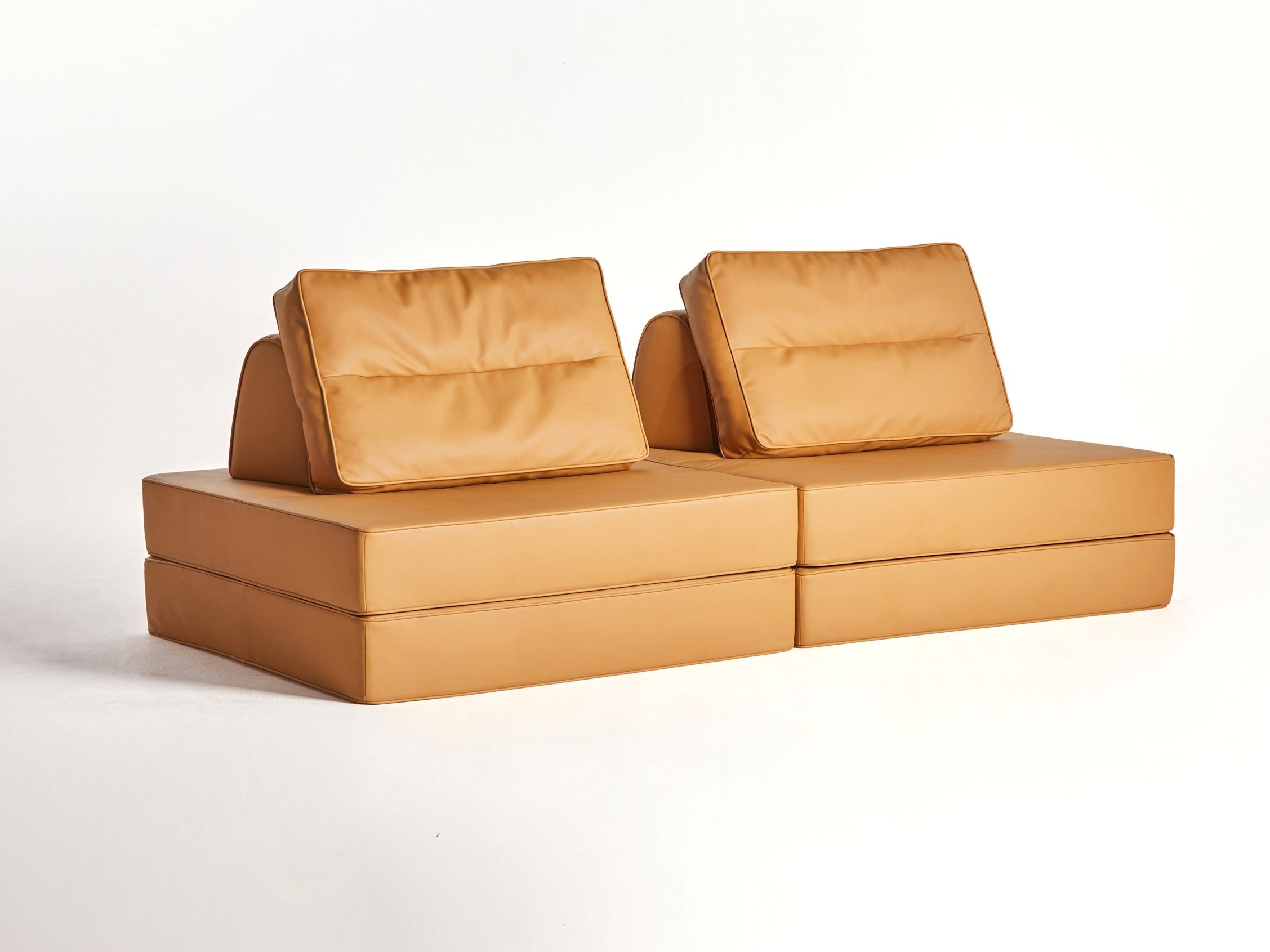 Divano trasformabile in pelle a 2 posti 9-LAYER | Divano a 2 posti ...