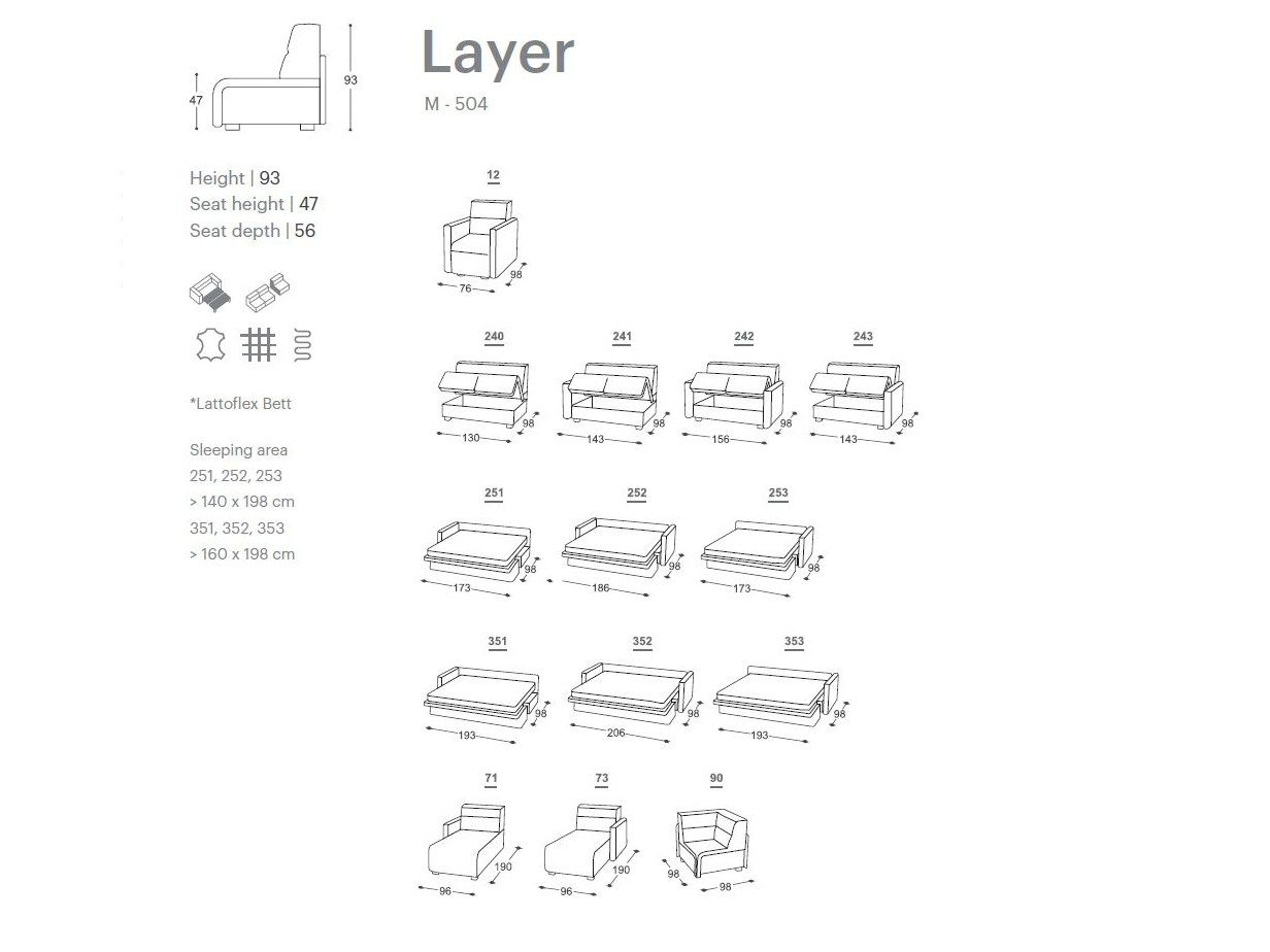 LAYER | Corner sofa bed By Extraform