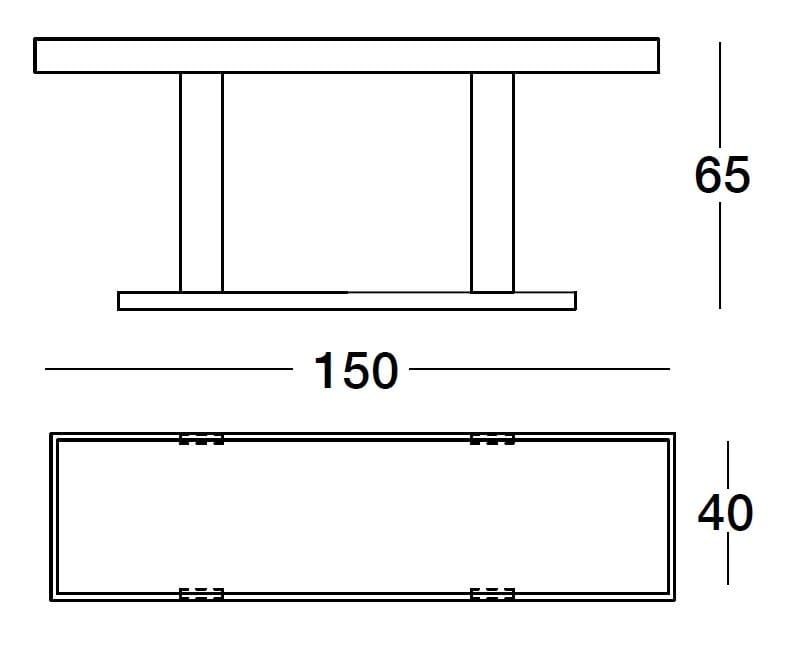 LAYER | High side table By Longhi design Alessandro La Spada