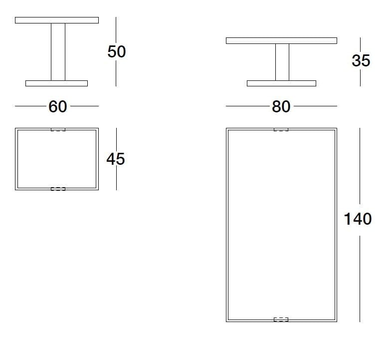 Rectangular marble coffee table LAYER | Rectangular coffee table ...