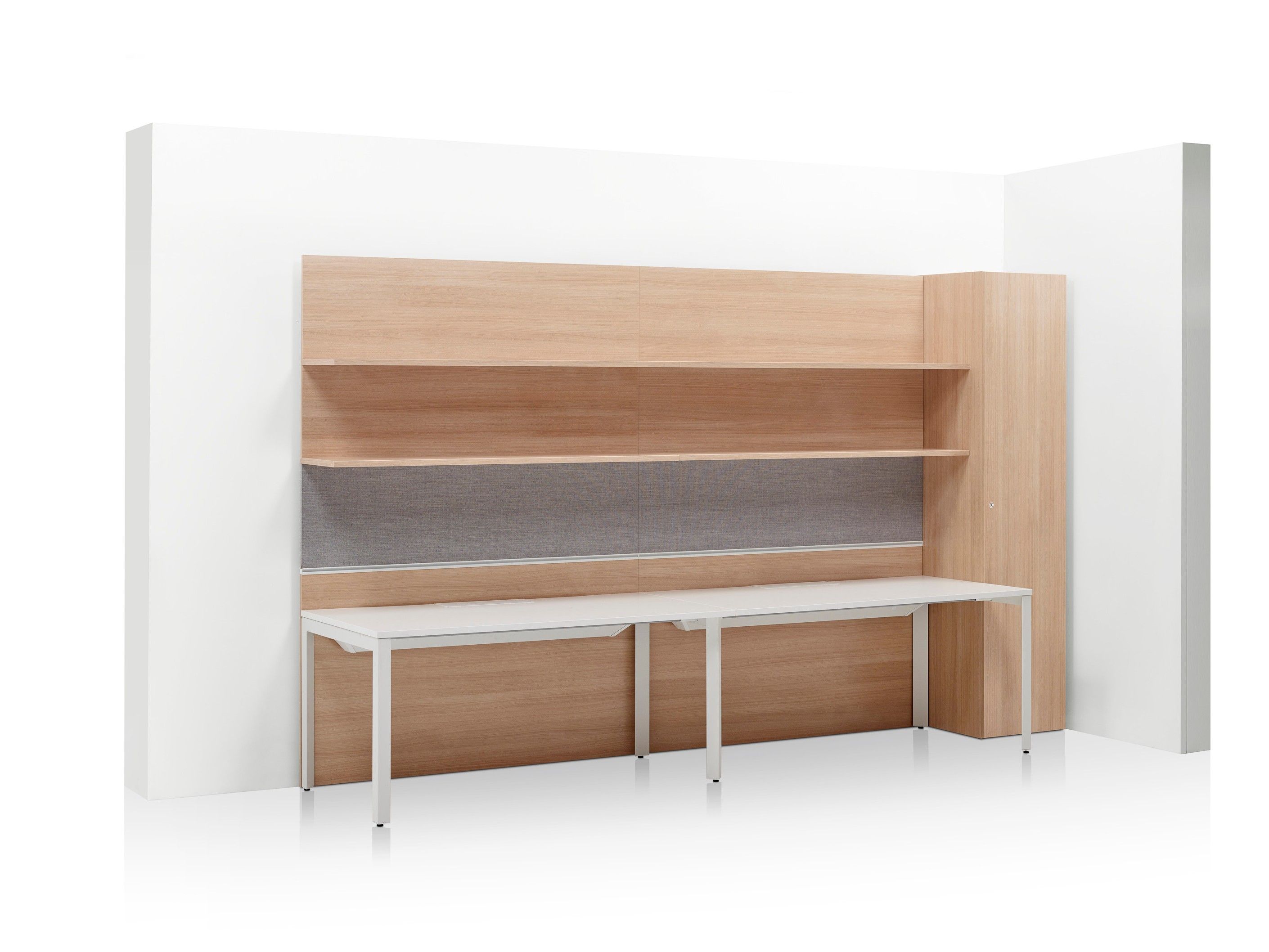 Wooden office storage unit LAYOUT WORKWALL By Herman Miller