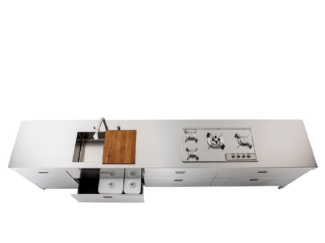 LC370-L60+C90+C90+C120/1 Kitchen By ALPES-INOX | design Nico Moretto