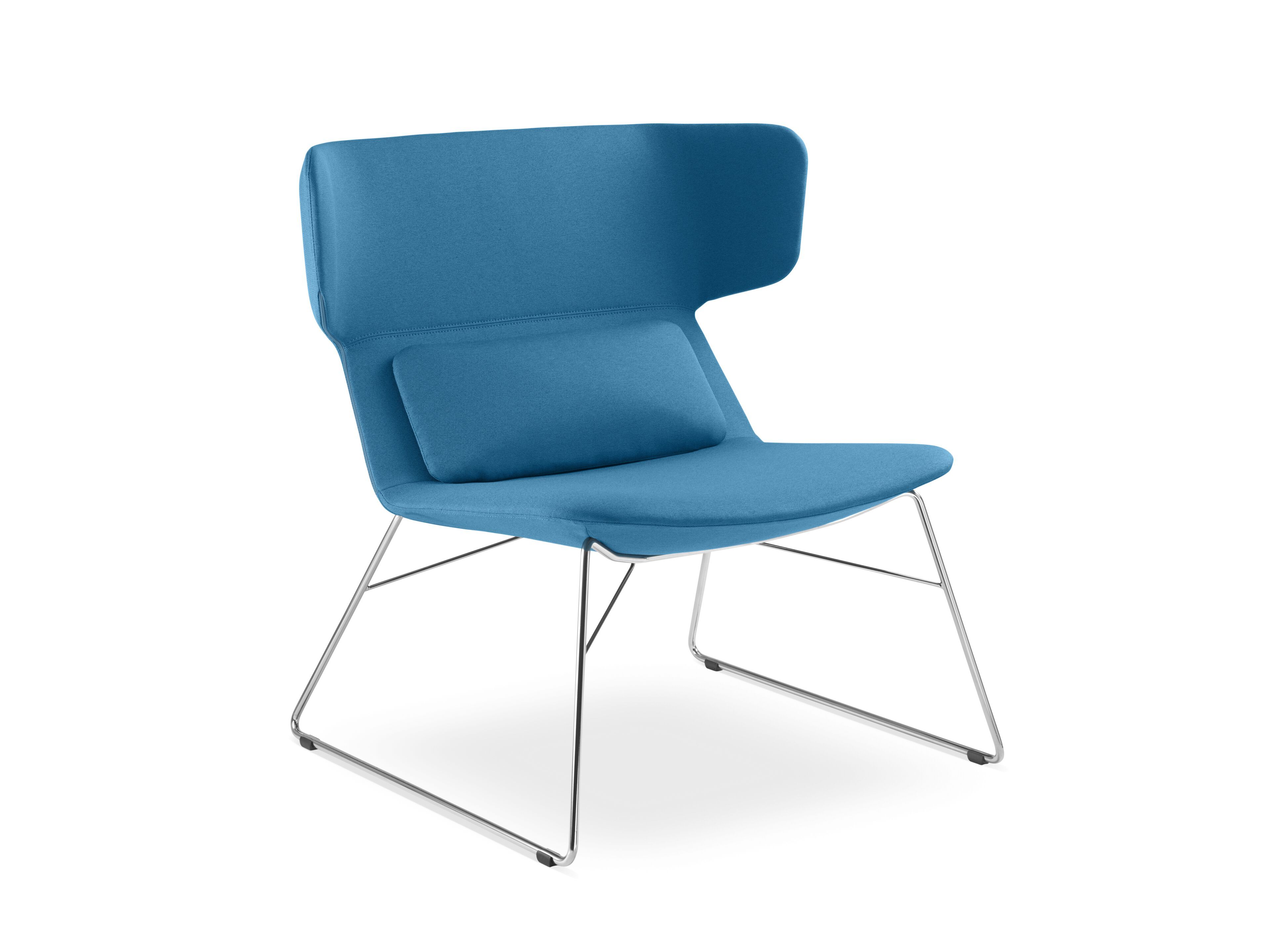 FLEXI LOUNGE FL-L-Q-N4 Wing sled base fabric armchair By LD Seating ...