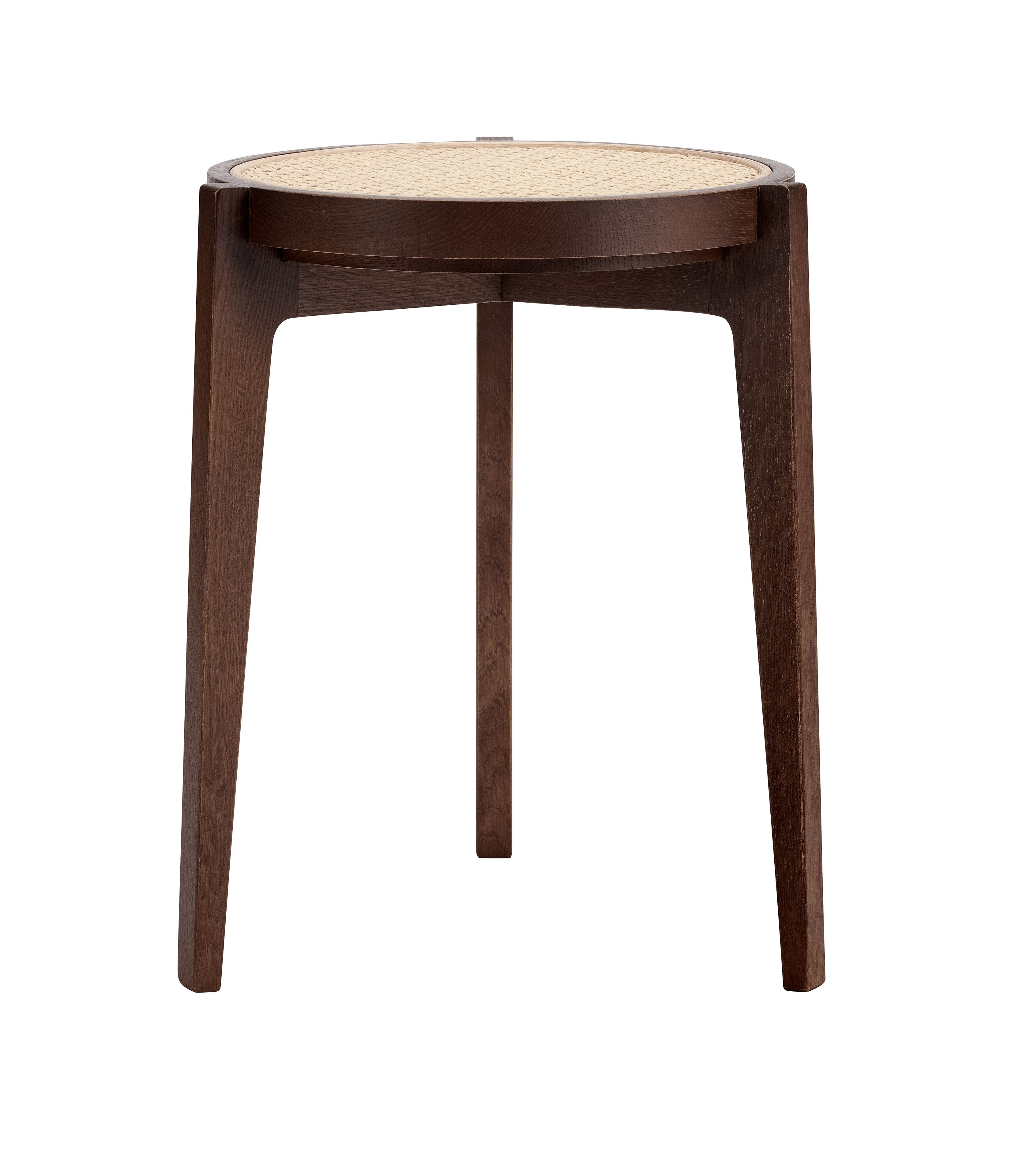 LE ROI Stackable oak and rattan stool By NORR11
