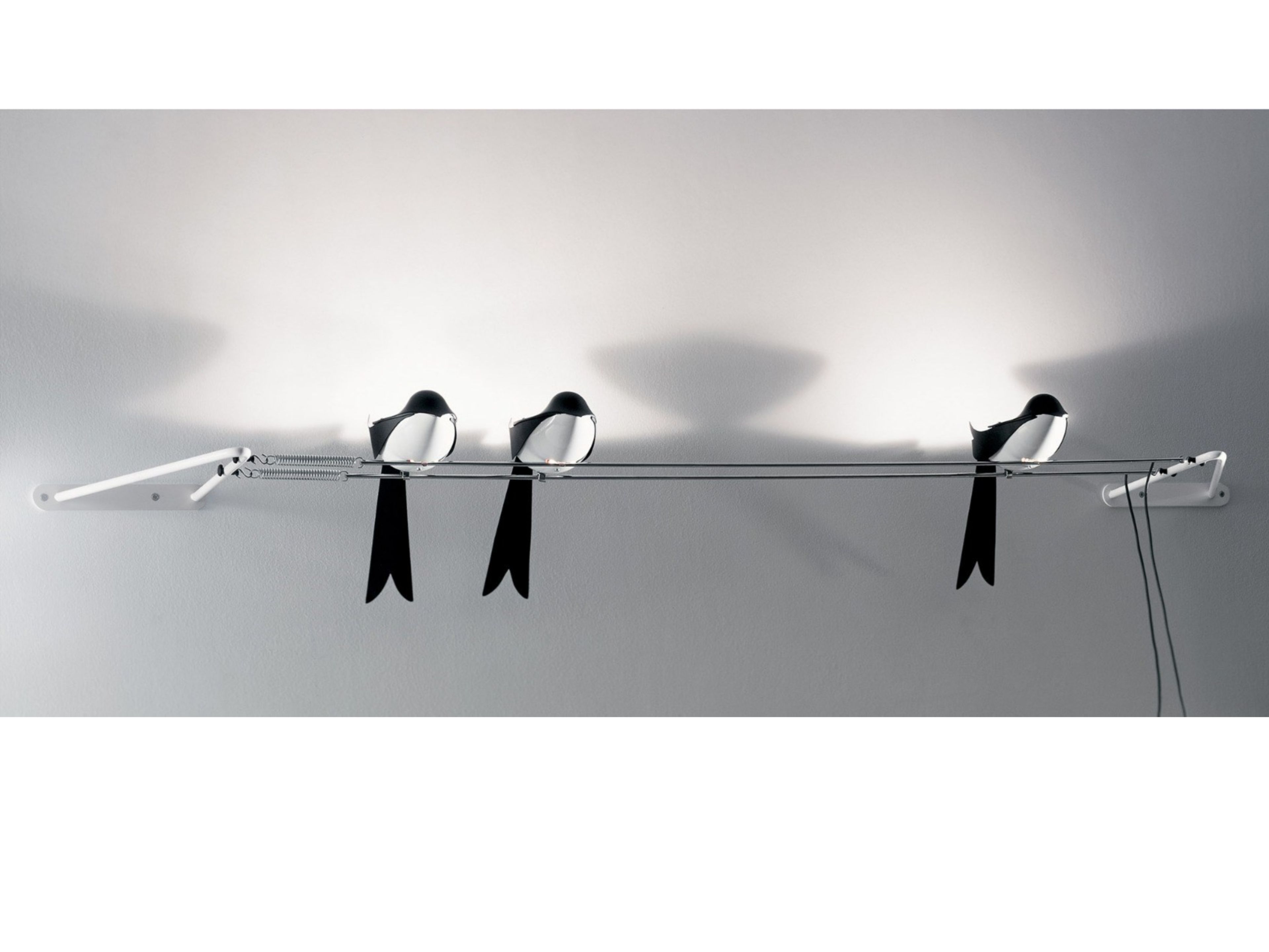 LE RONDINI wall lamp By Martinelli Luce design Elio Martinelli