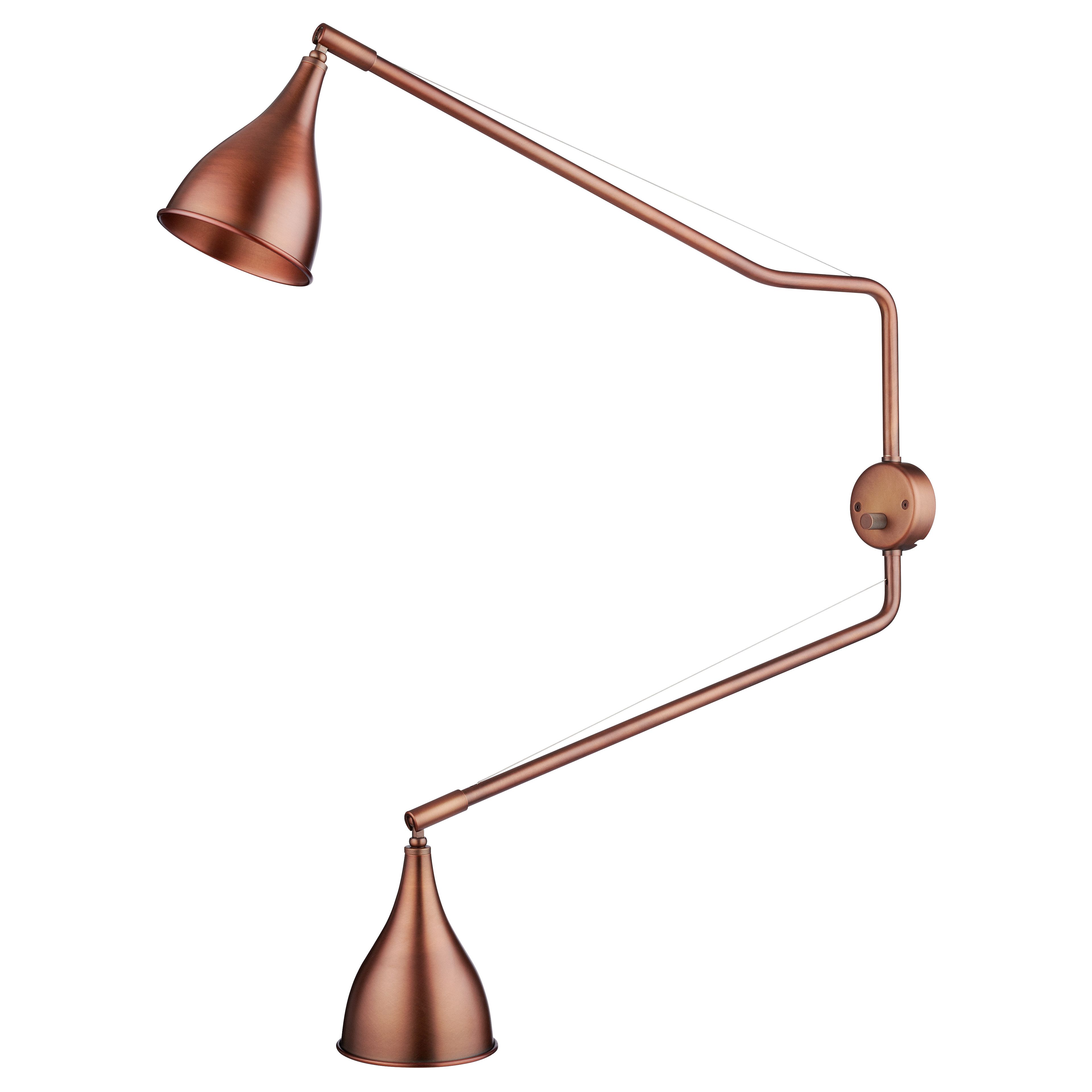 LE SIX DOUBLE ARM Adjustable steel wall lamp By NORR11 | design Tommy ...