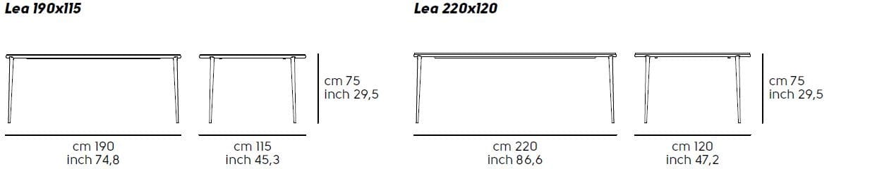 LEA | Table Lea Collection By Midj design Paolo Vernier