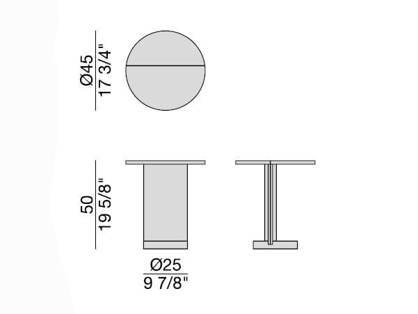 LEAF | Coffee table Round wooden coffee table By Porada | design ...